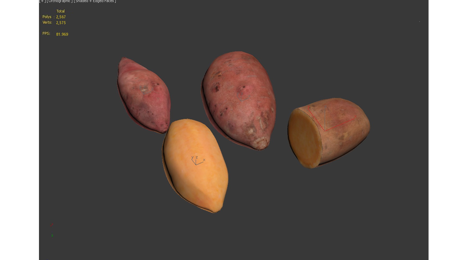 3D Sweet Potato Model - TurboSquid 2355301