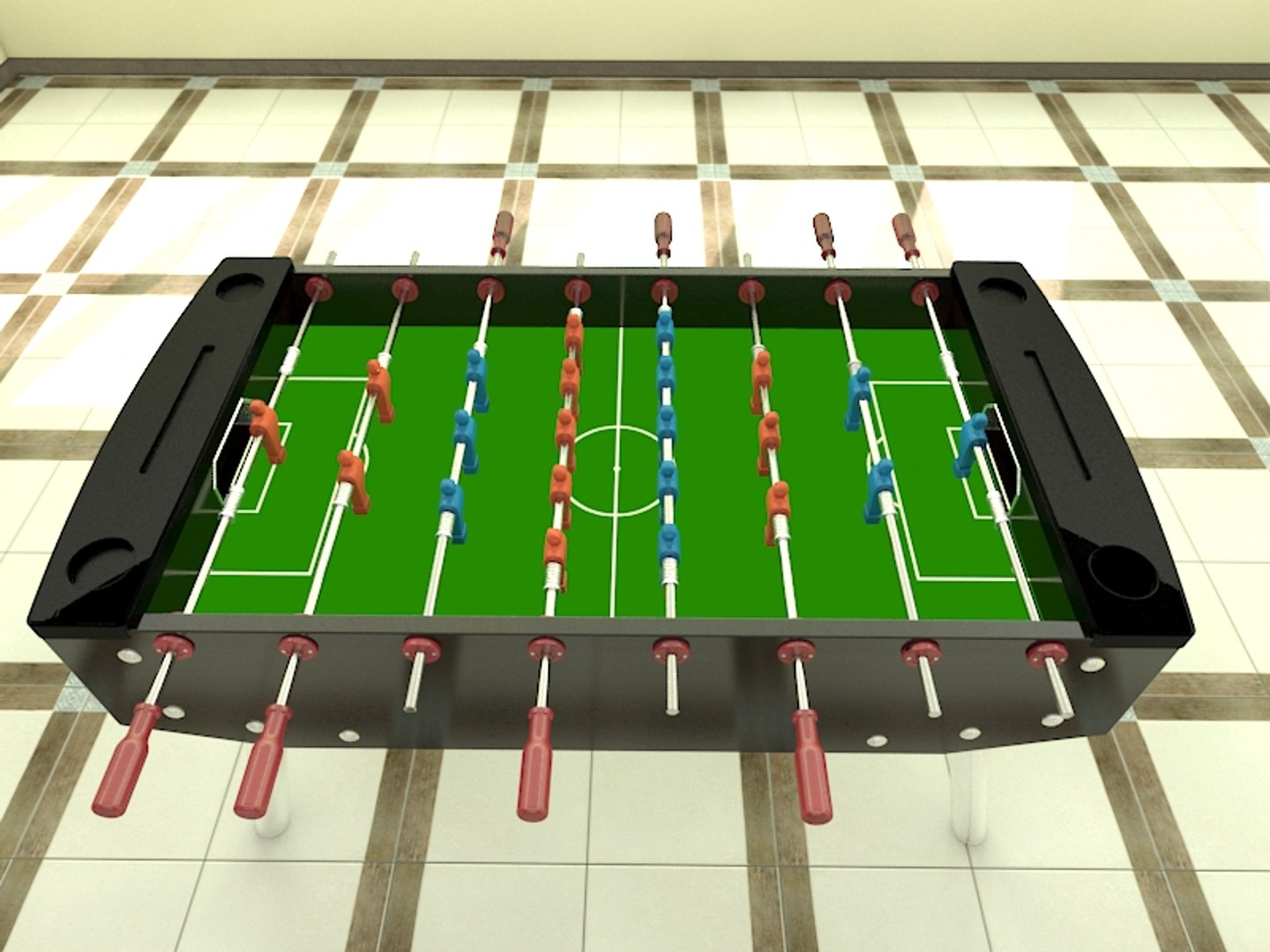 3D Table Soccer - TurboSquid 1389439