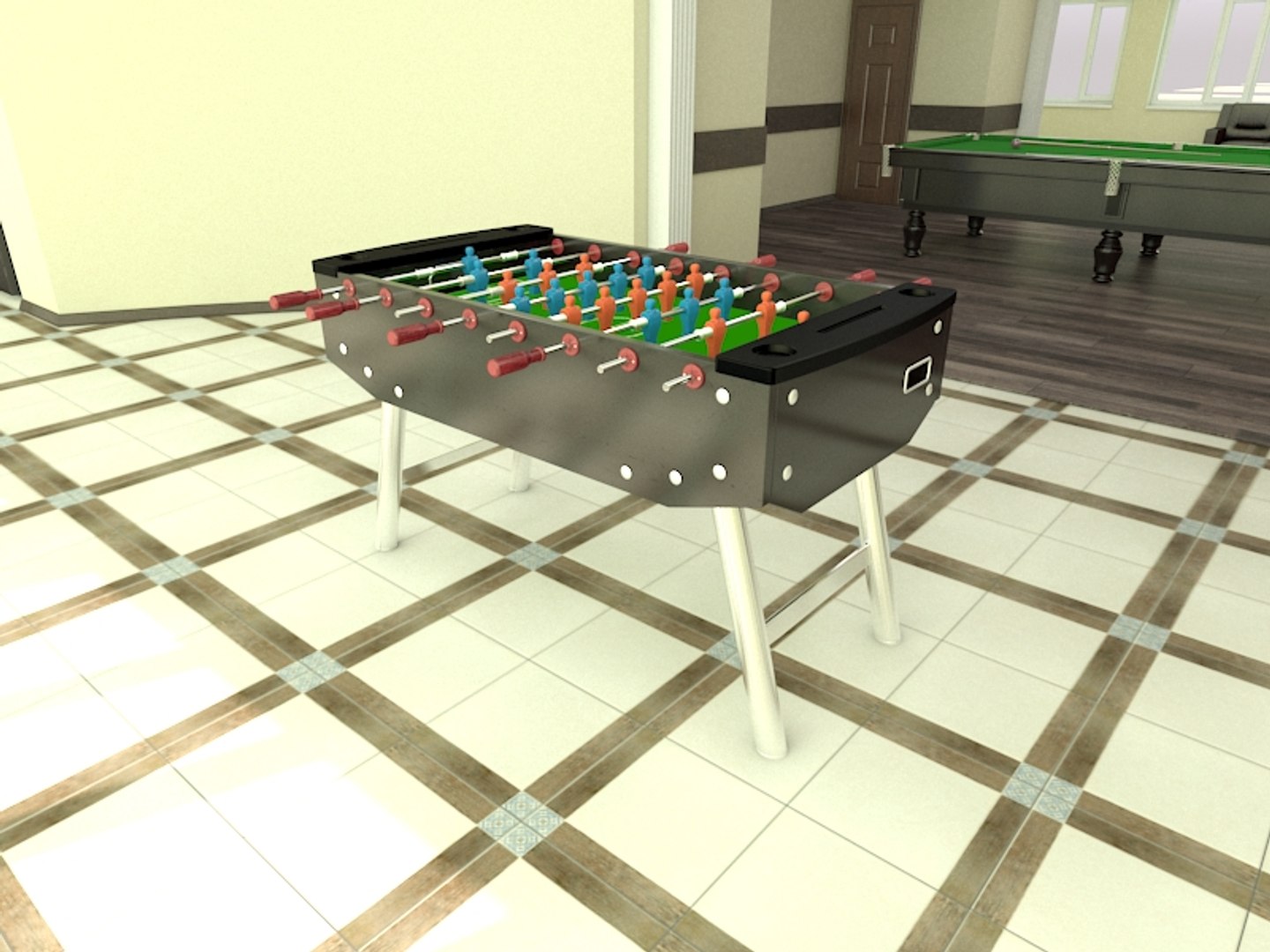3D Table Soccer - TurboSquid 1389439