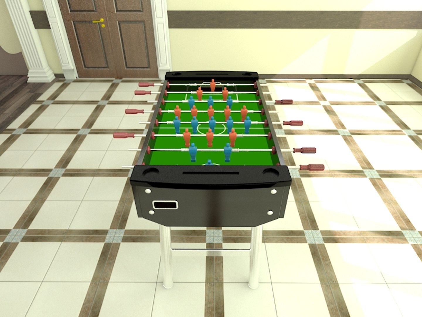 3D Table Soccer - TurboSquid 1389439