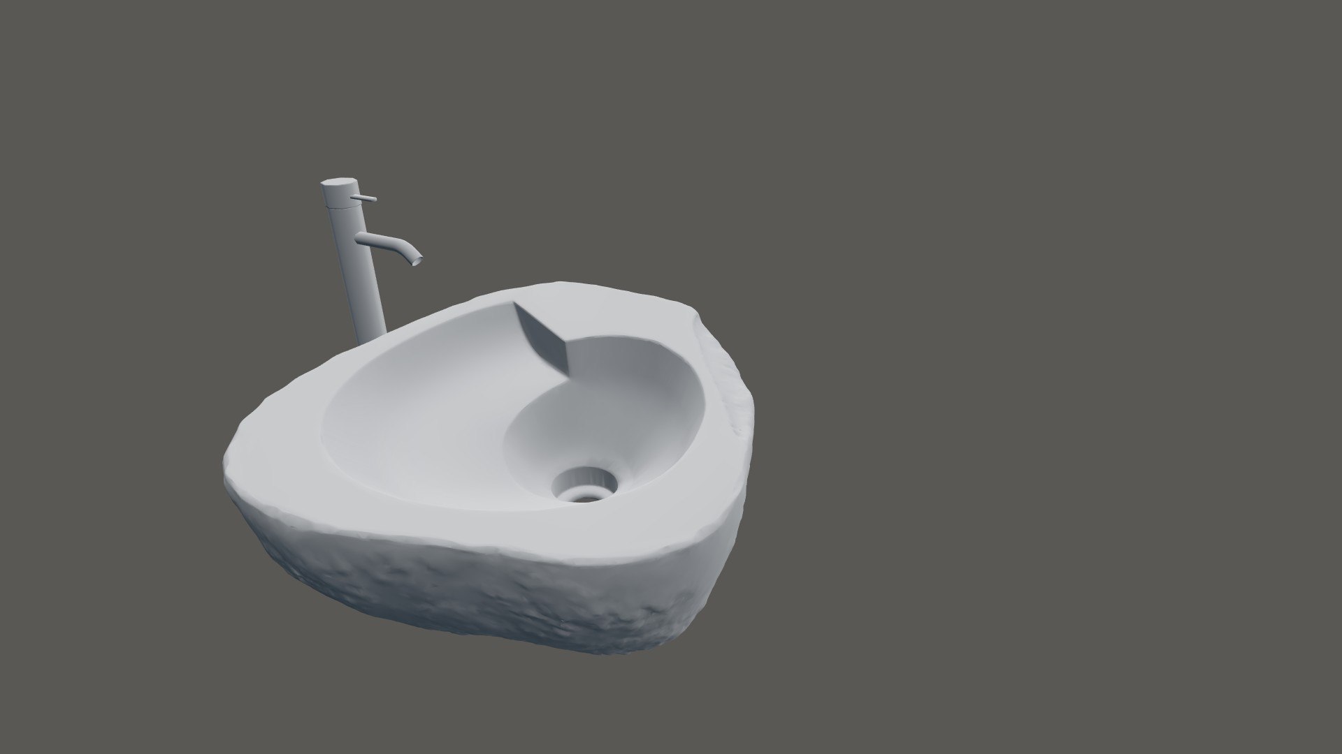 Natural Stone Sink 3D - TurboSquid 1213455