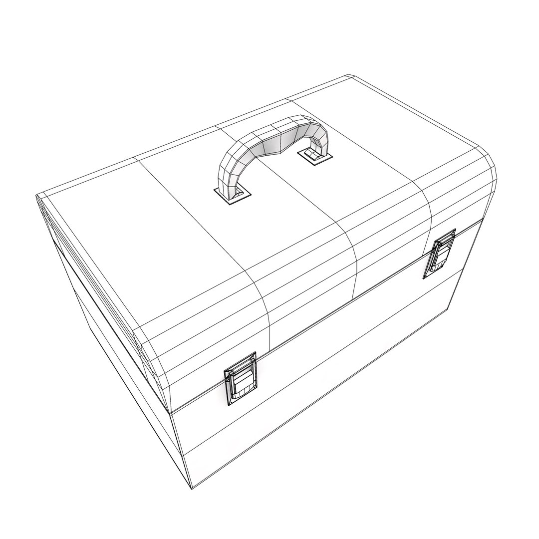 3d Tool Box Portable Model