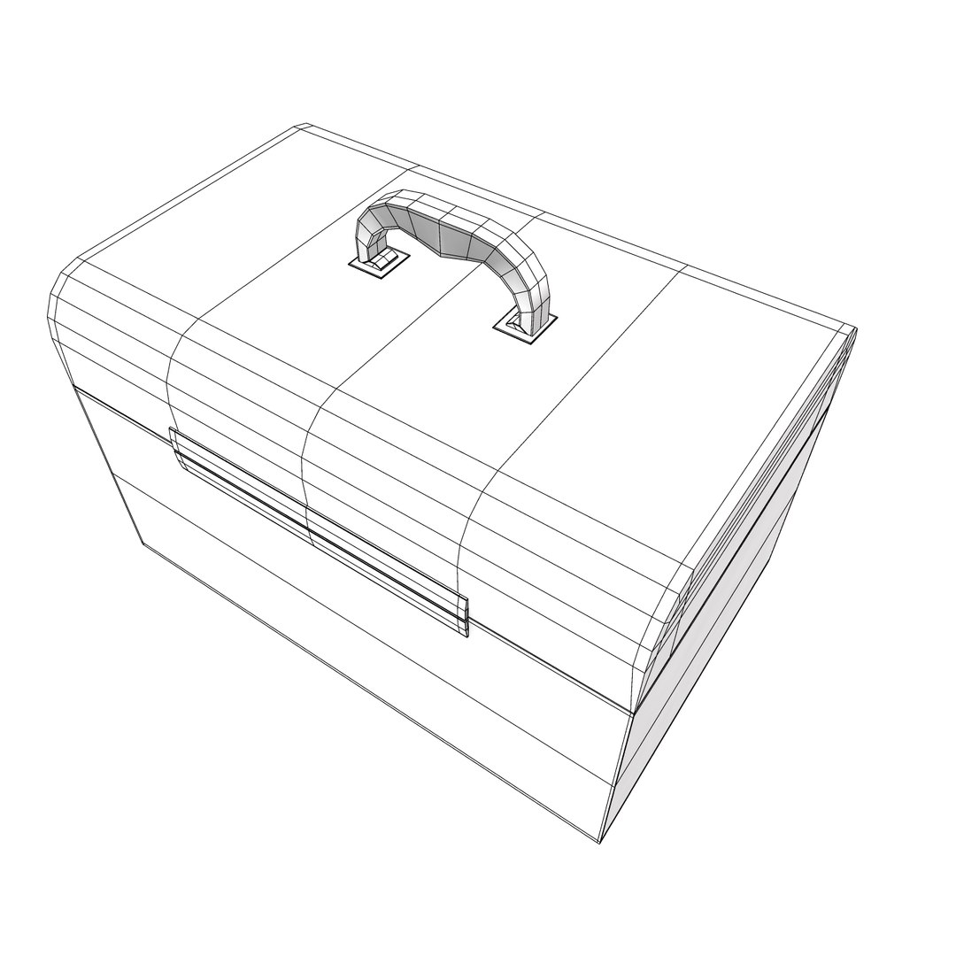 3d Tool Box Portable Model