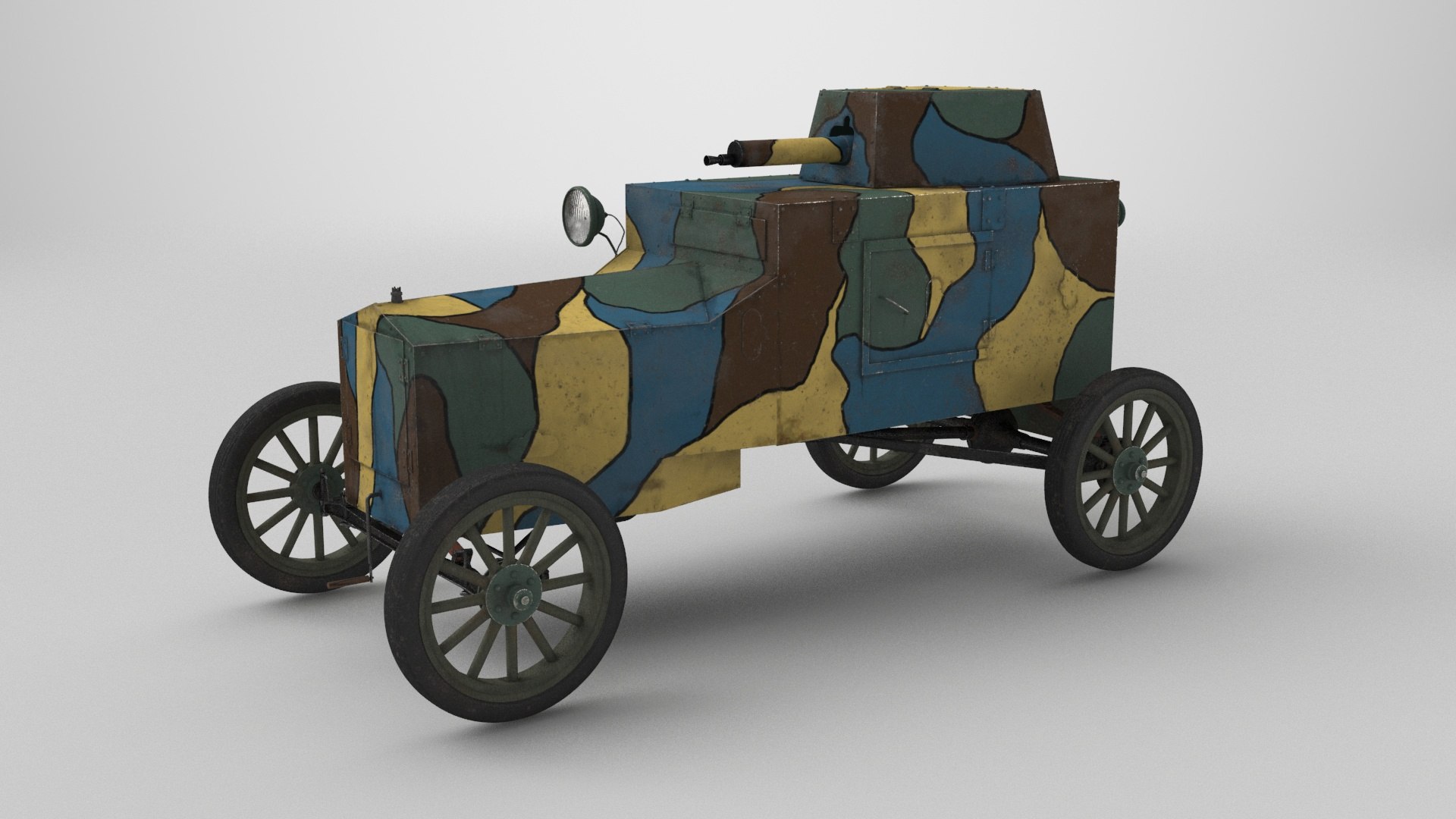 3D Armoured Car T Vehicle - TurboSquid 1598674