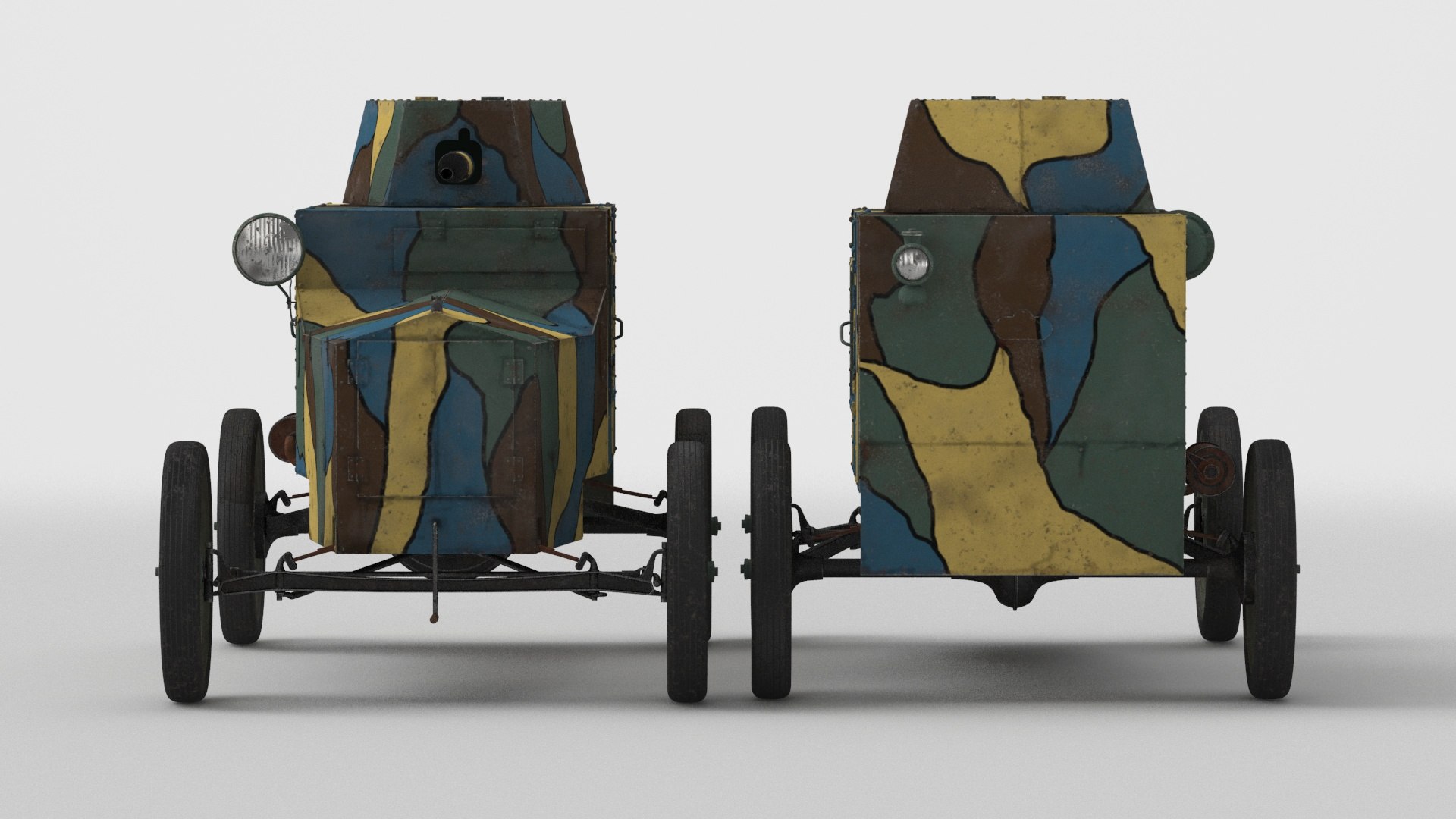 3D Armoured Car T Vehicle - TurboSquid 1598674