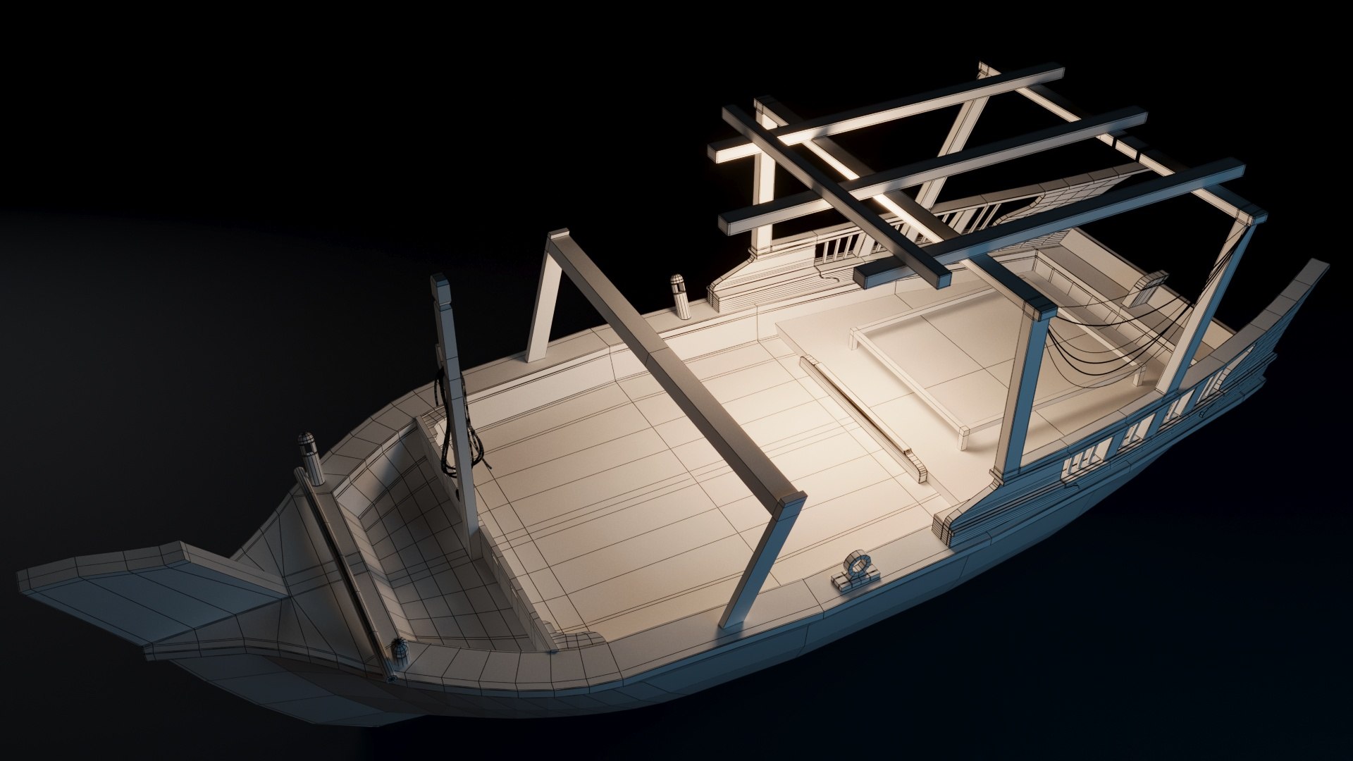 3D Saudi Ship - Traditional Arabian Dhow - TurboSquid 2170731