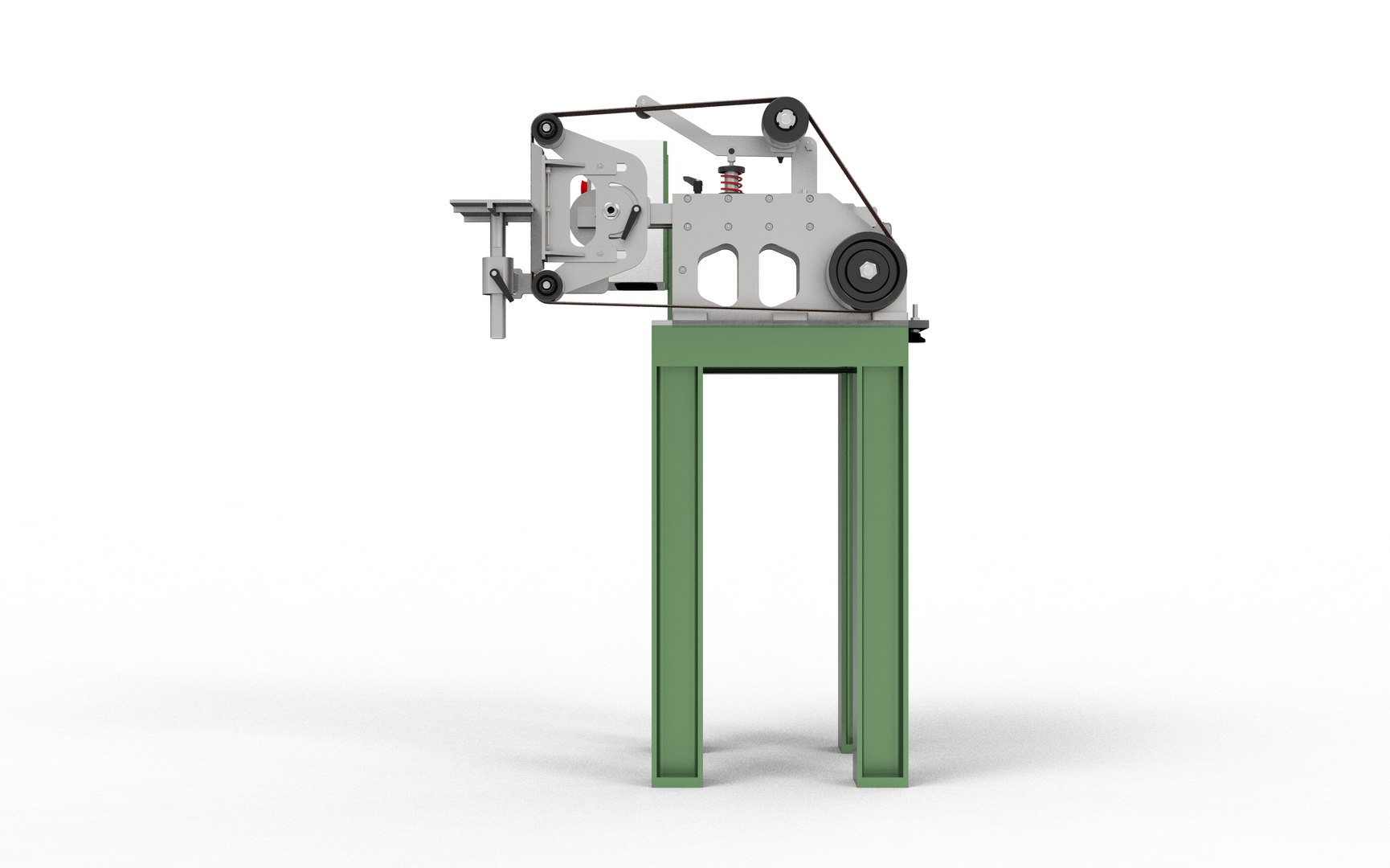 3D V095 Wide Band Sanding Grinder Machine model - TurboSquid 1830767