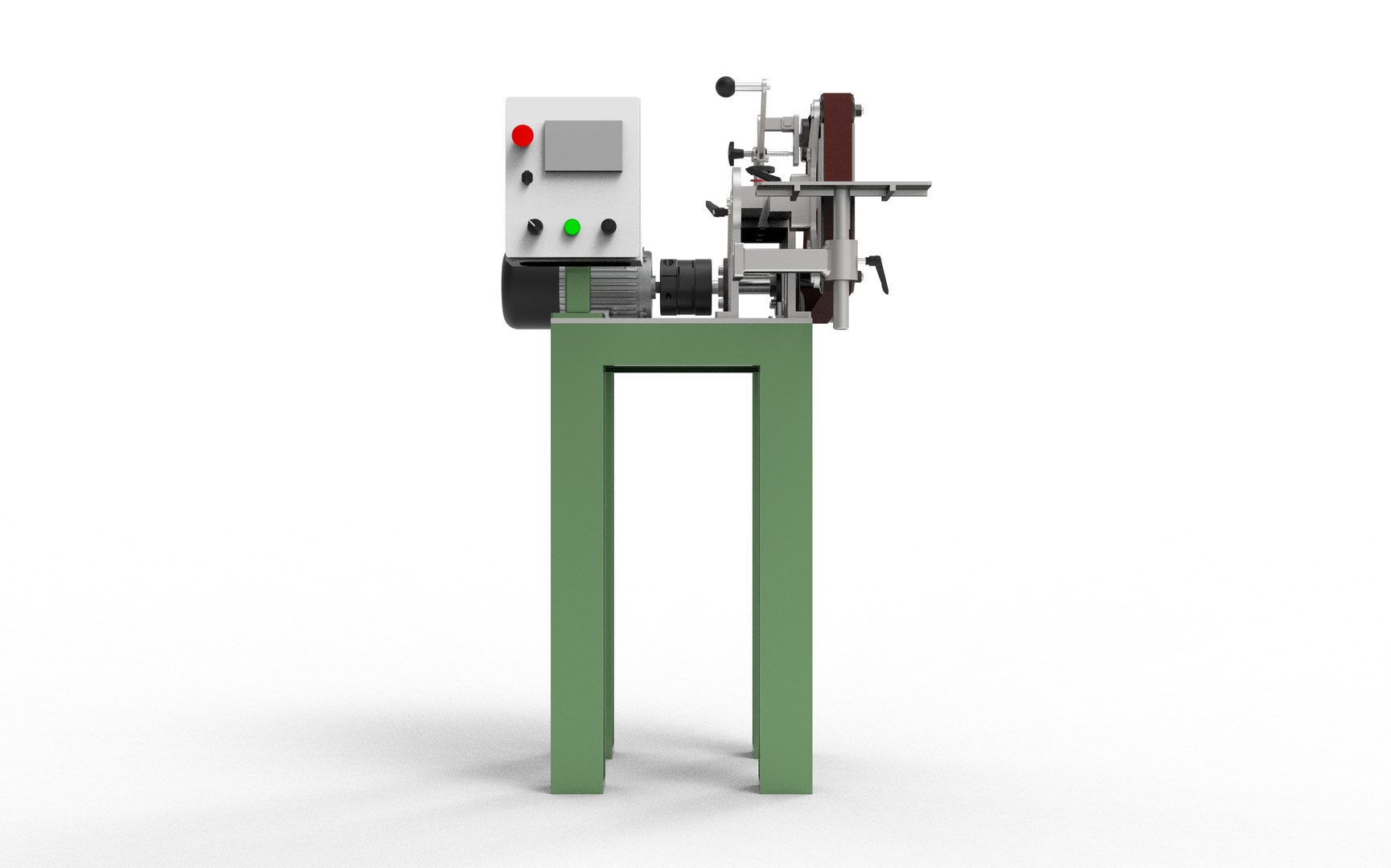 3D V095 Wide Band Sanding Grinder Machine model - TurboSquid 1830767