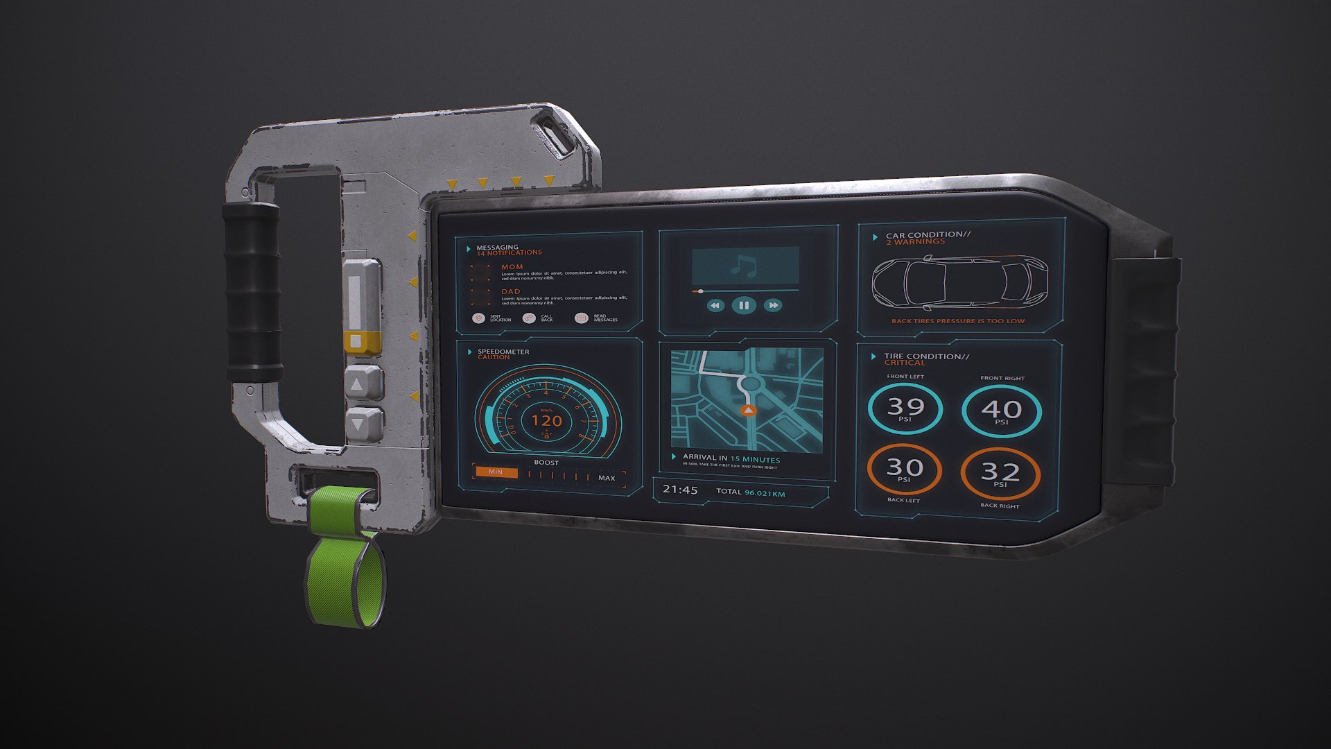 3D Sci-fi TouchPad 5 - TurboSquid 2083726