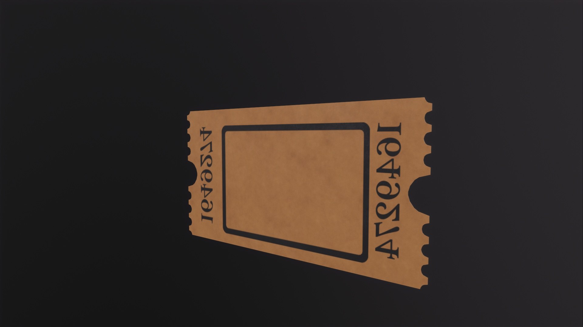 3D Movie Ticket Model - TurboSquid 2143549