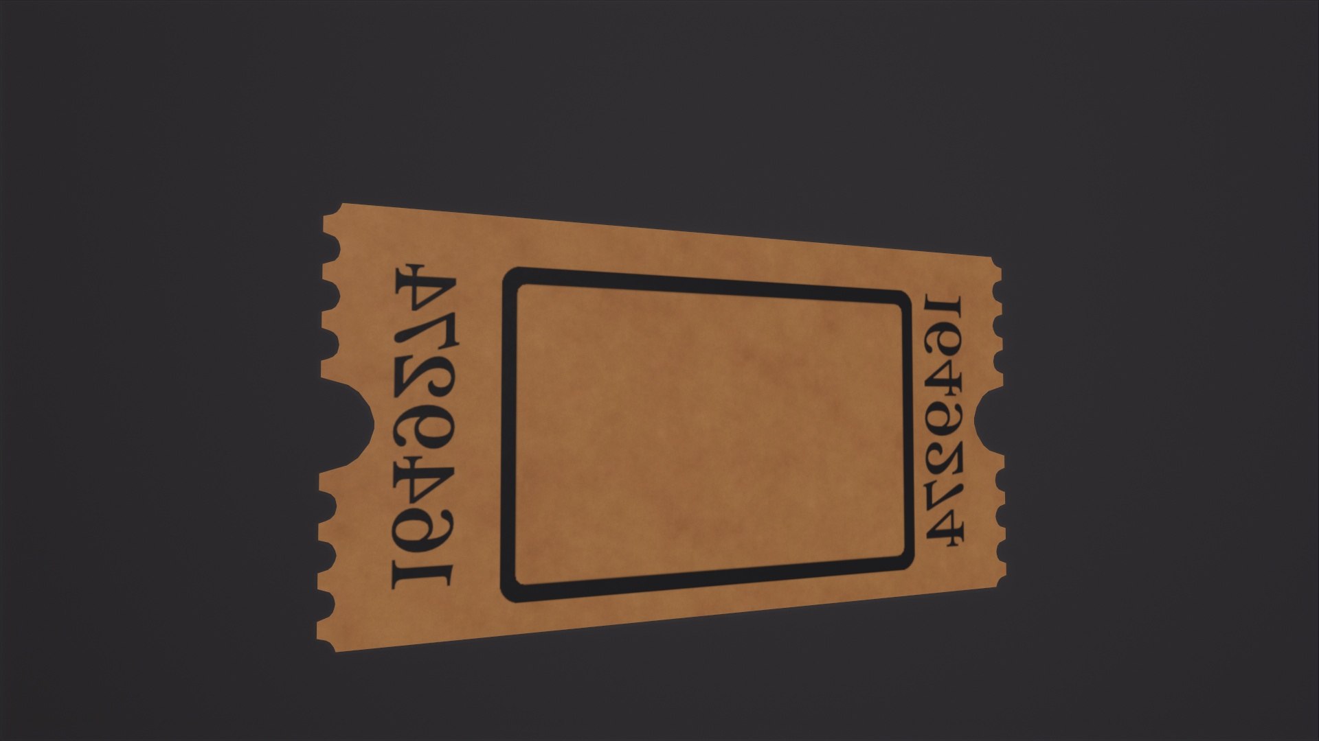 3D Movie Ticket Model - TurboSquid 2143549