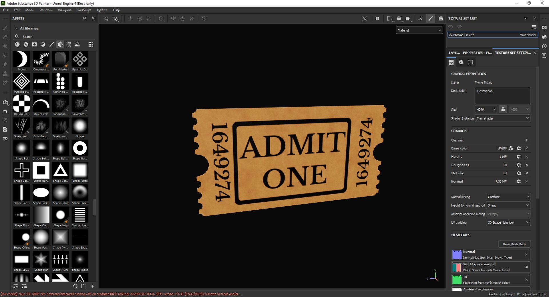 3D Movie Ticket Model - TurboSquid 2143549