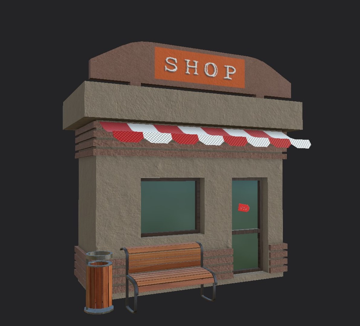 3D Cartoon Shop - TurboSquid 1527579