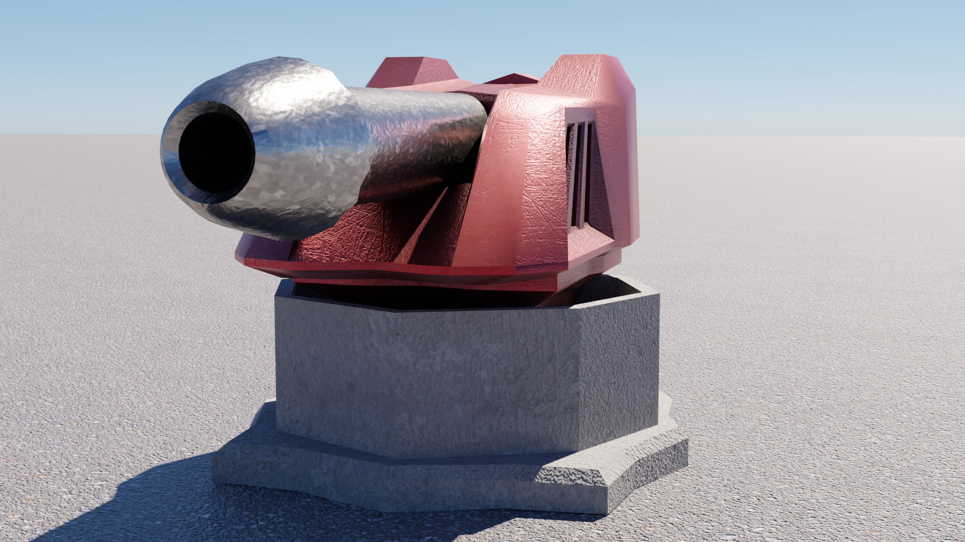 3D Heavy Canon Turret Model - TurboSquid 1653052