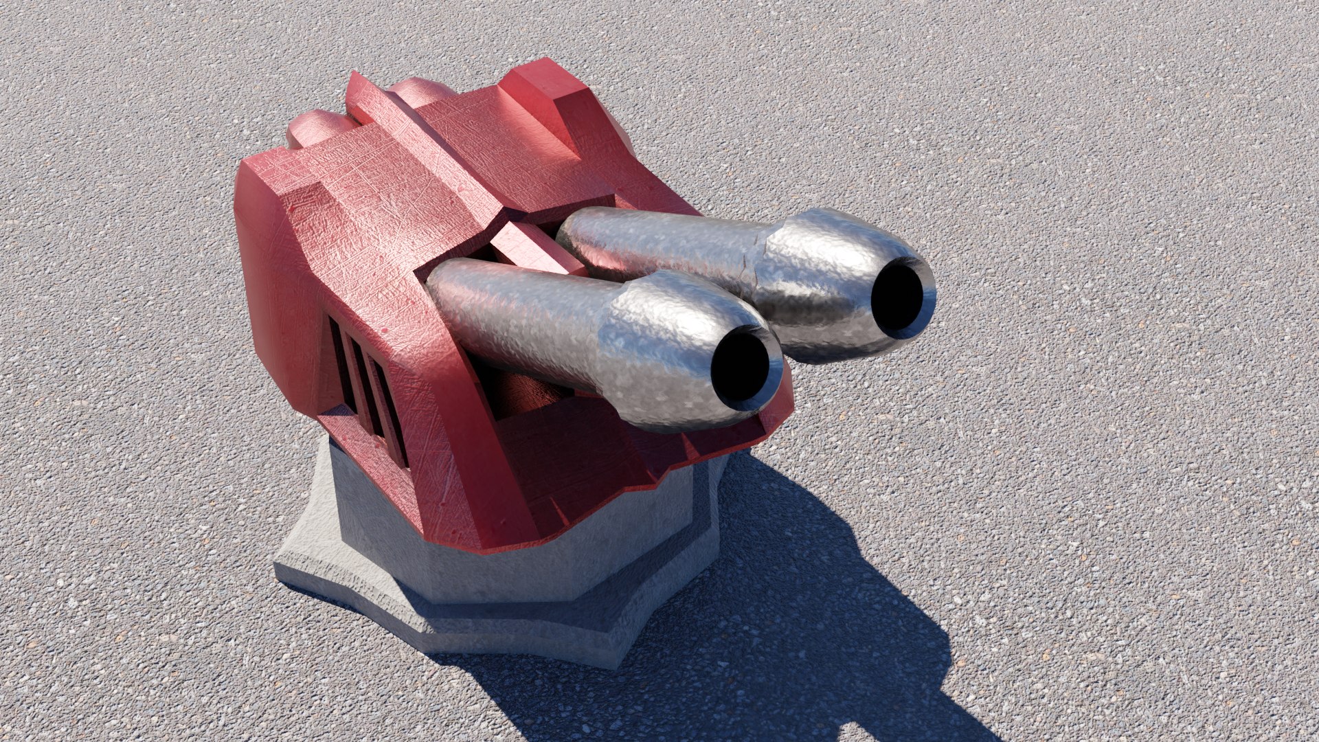 3D Heavy Canon Turret Model - TurboSquid 1653052