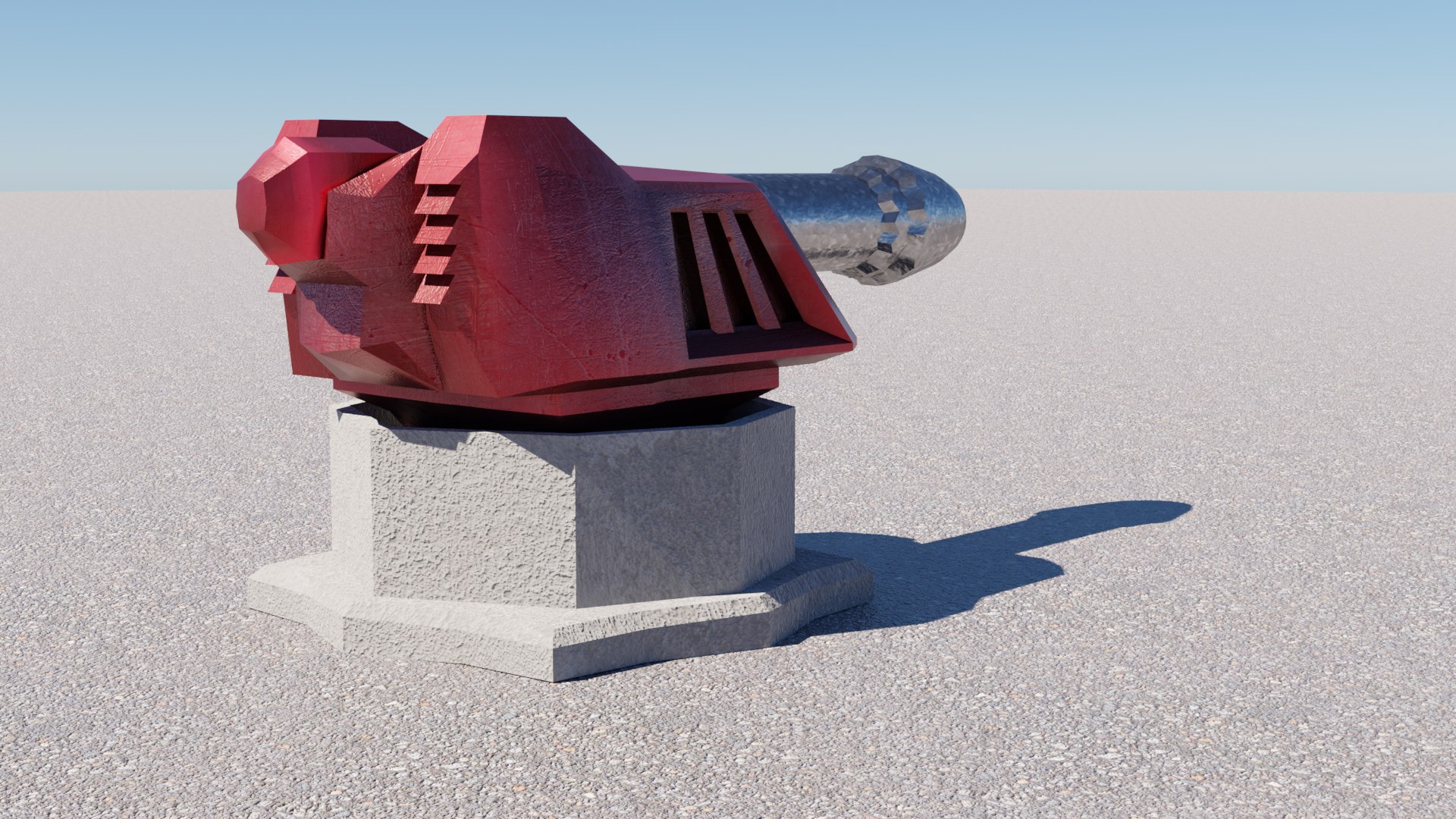 3D Heavy Canon Turret Model - TurboSquid 1653052