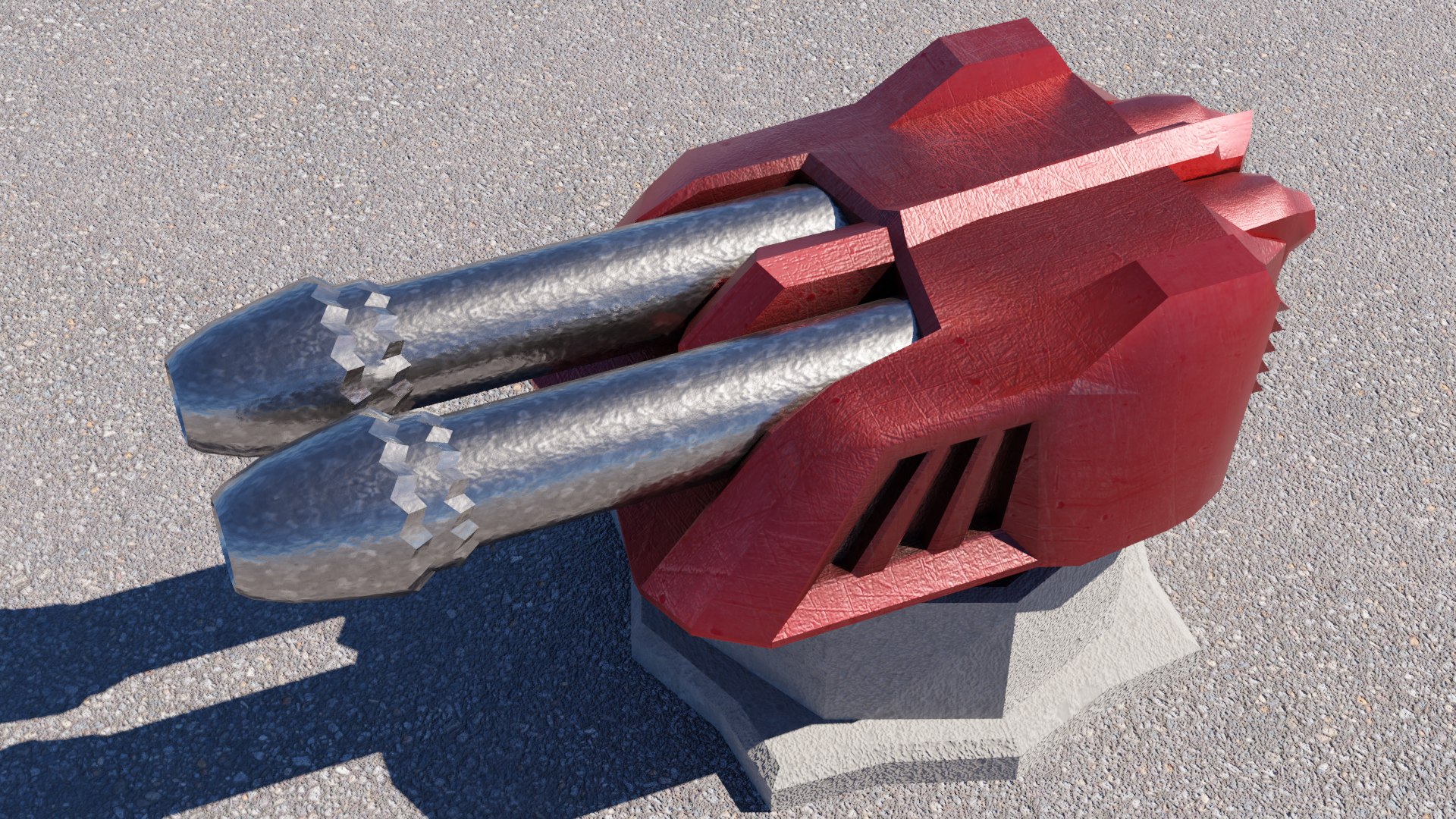 3D Heavy Canon Turret Model - TurboSquid 1653052