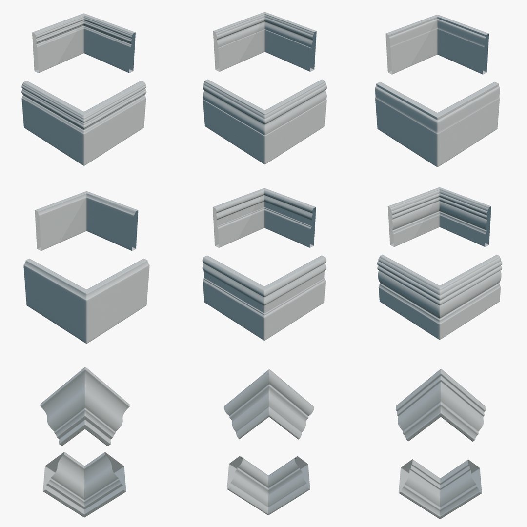 3D The Interior Edging Pack Model - TurboSquid 2020901