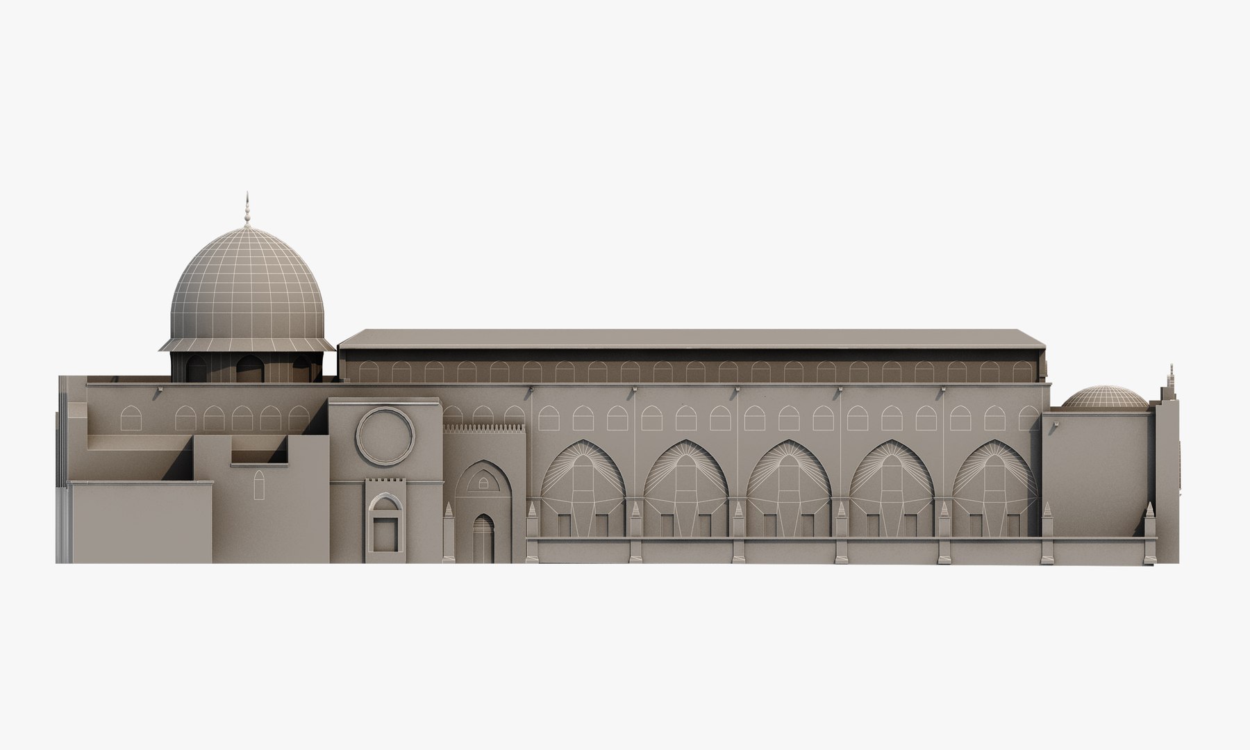Al-Aqsa Mosque 3D Model - TurboSquid 1824979