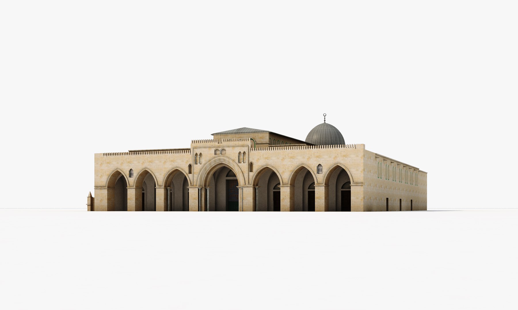 Al-Aqsa Mosque 3D Model - TurboSquid 1824979