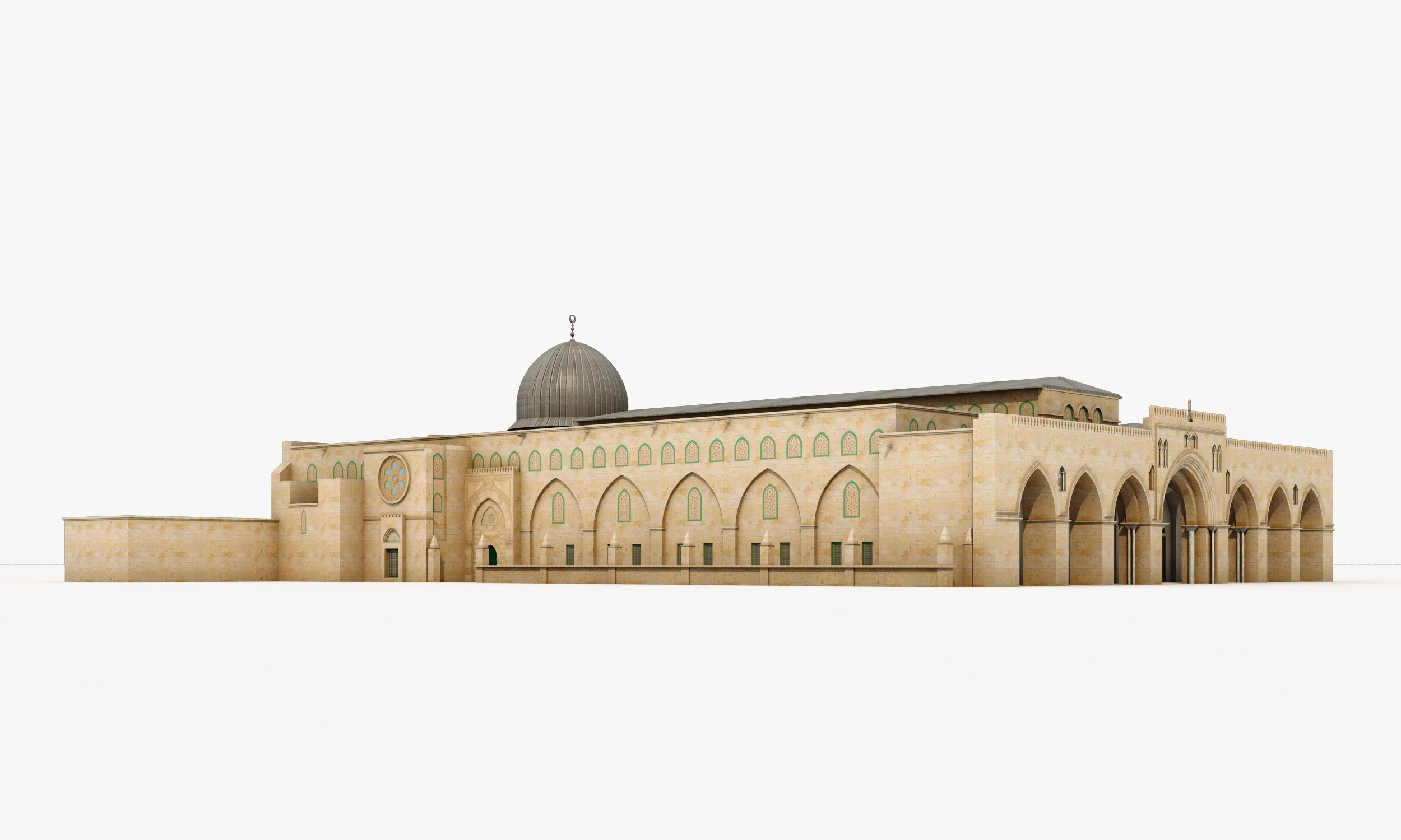 Al-Aqsa Mosque 3D model - TurboSquid 1824979