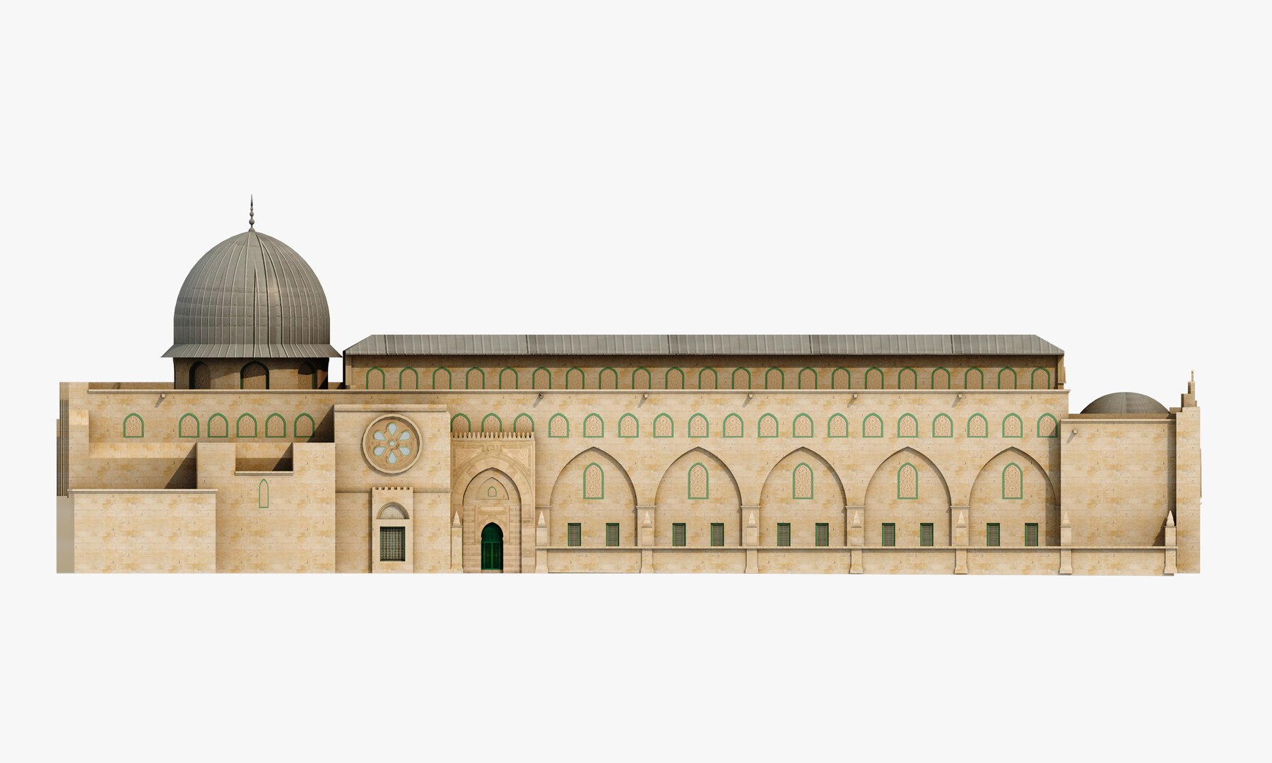 Al-Aqsa Mosque 3D Model - TurboSquid 1824979