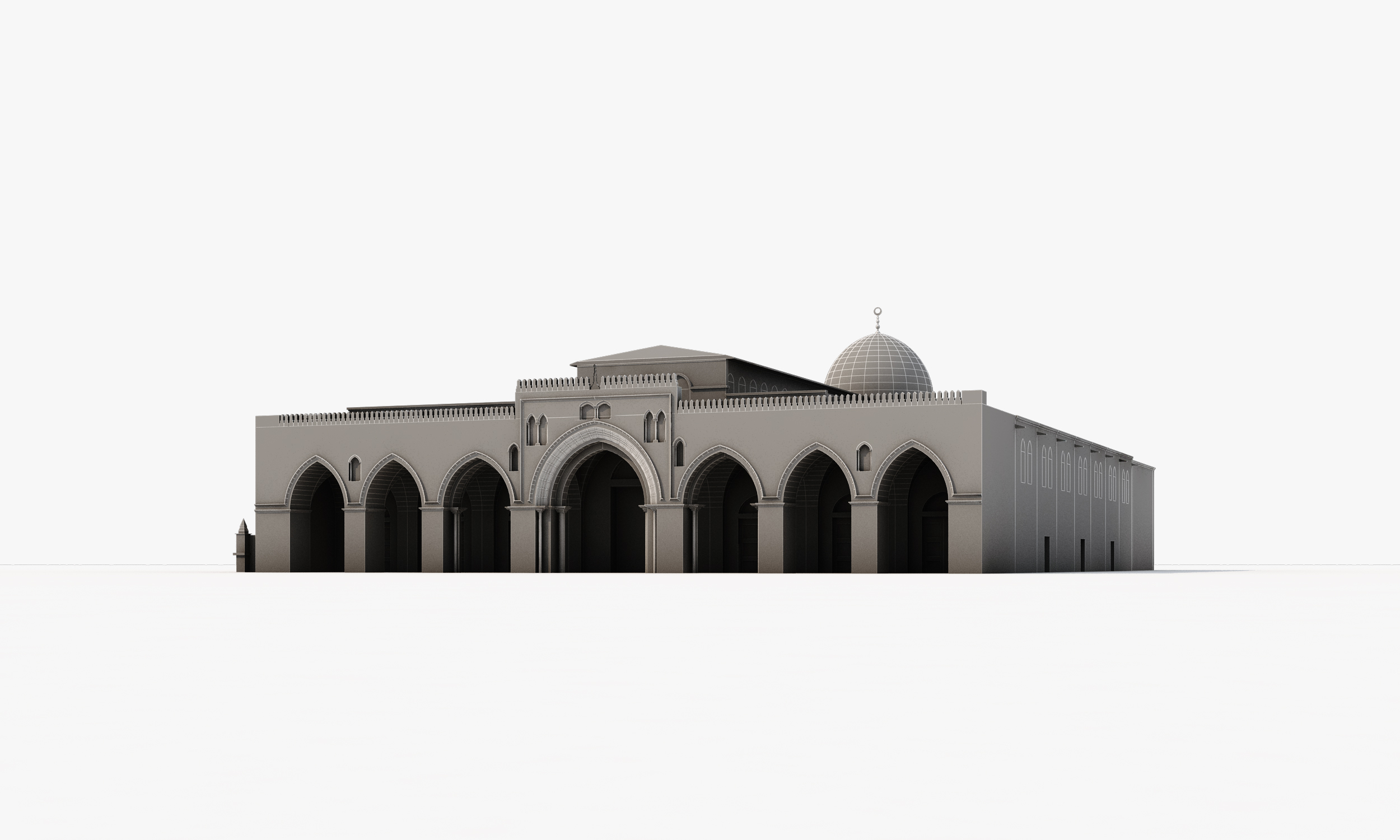 Al-Aqsa Mosque 3D model - TurboSquid 1824979