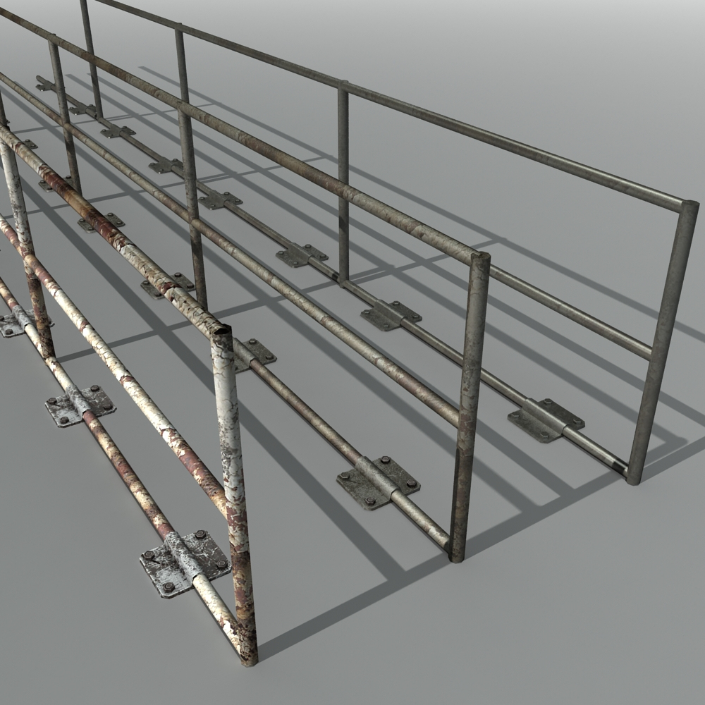 x metal railings