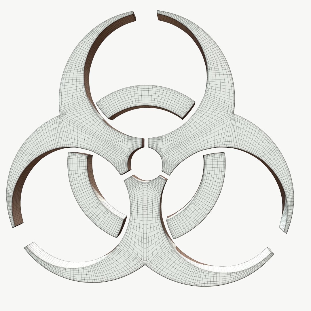 3D Symbol Biohazard - TurboSquid 1199163