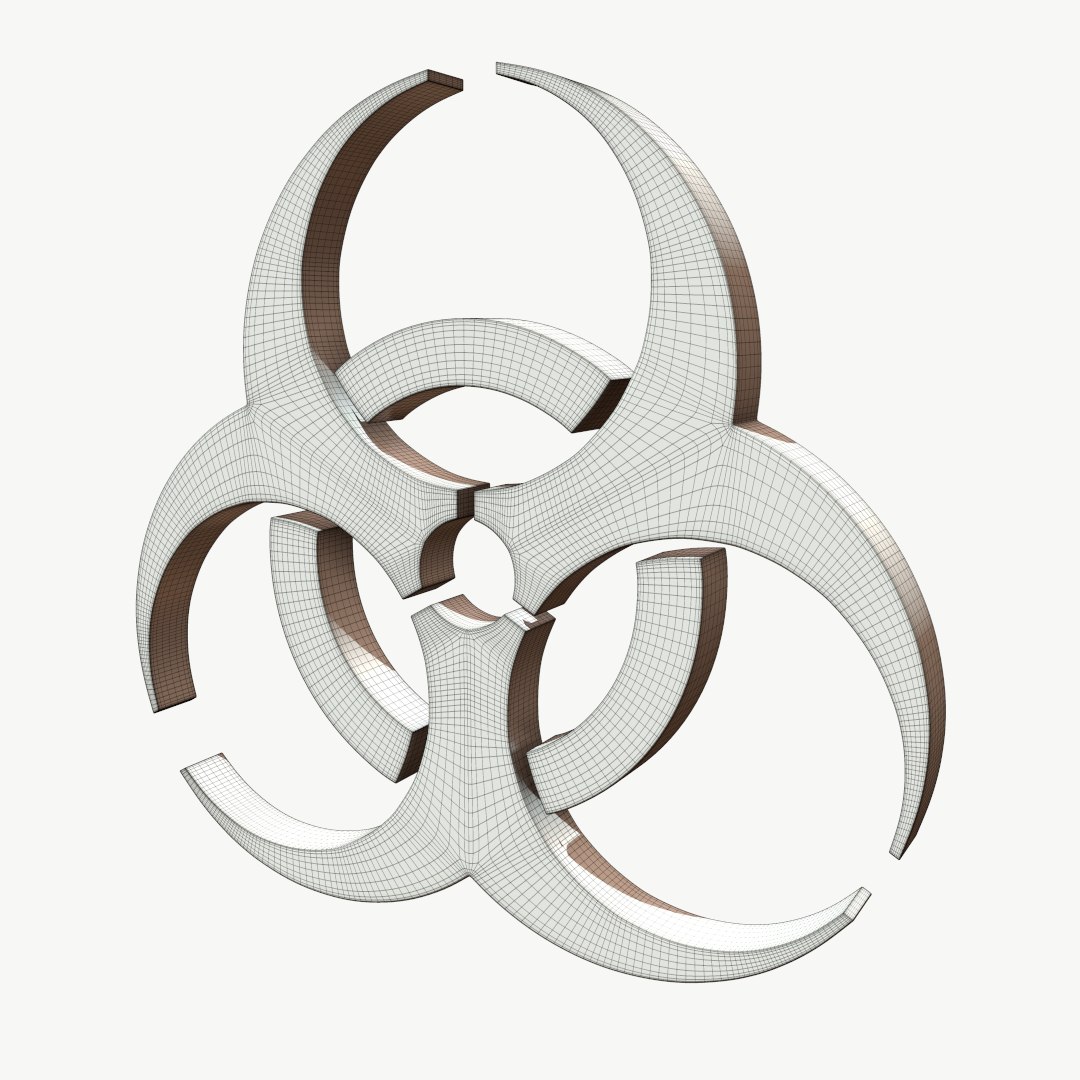 3D Symbol Biohazard - TurboSquid 1199163