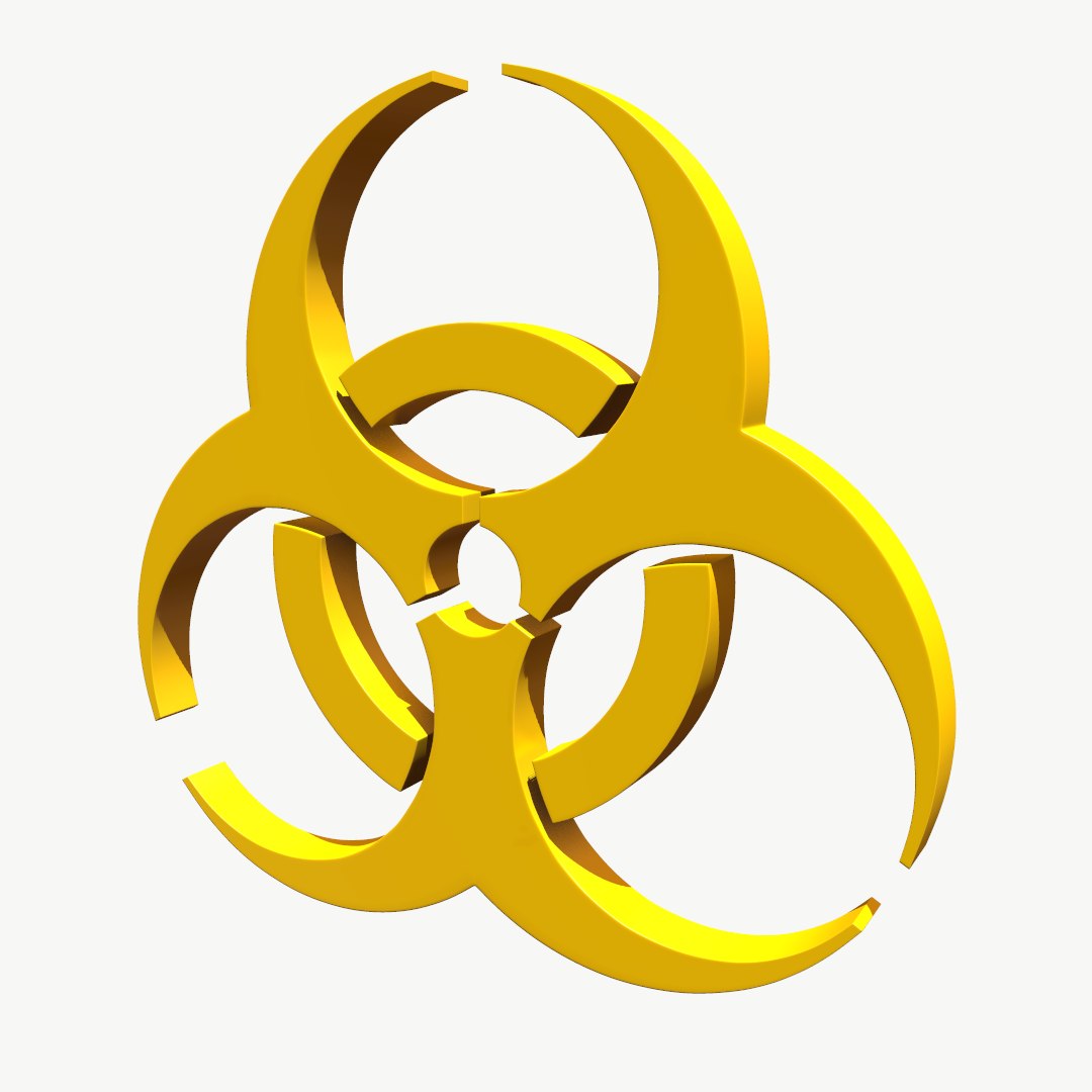 3D Symbol Biohazard - TurboSquid 1199163
