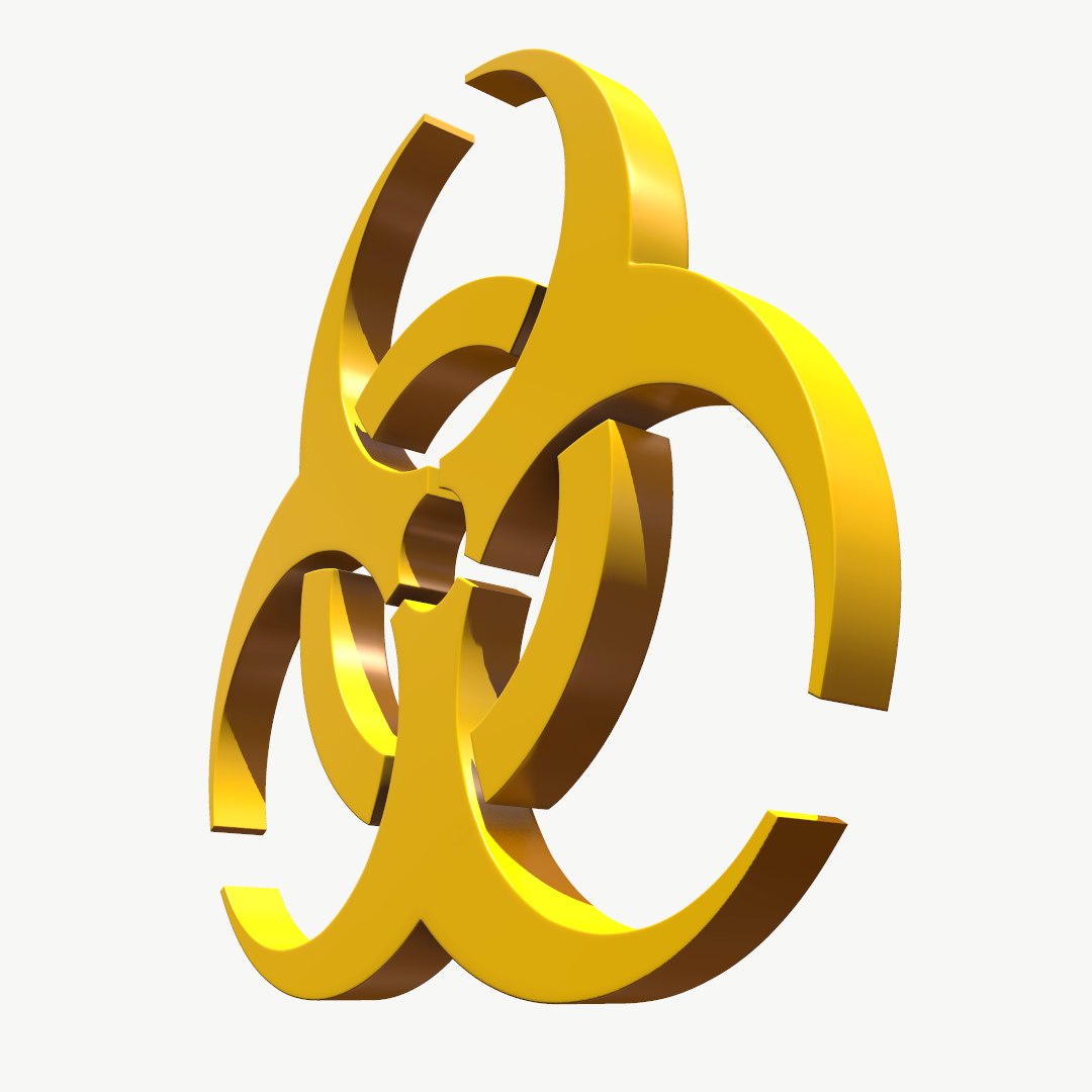3D Symbol Biohazard - TurboSquid 1199163