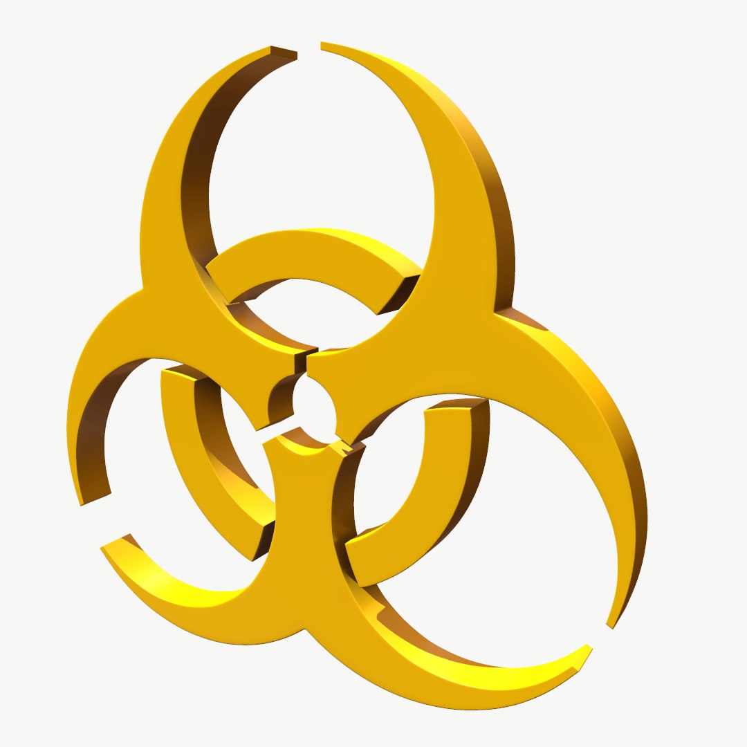 3D symbol biohazard - TurboSquid 1199163