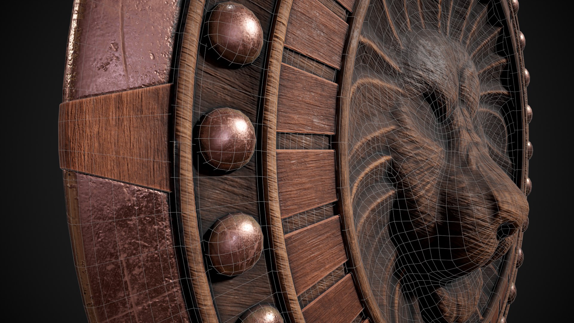 Lion Head Shield 3D Model - TurboSquid 1729567