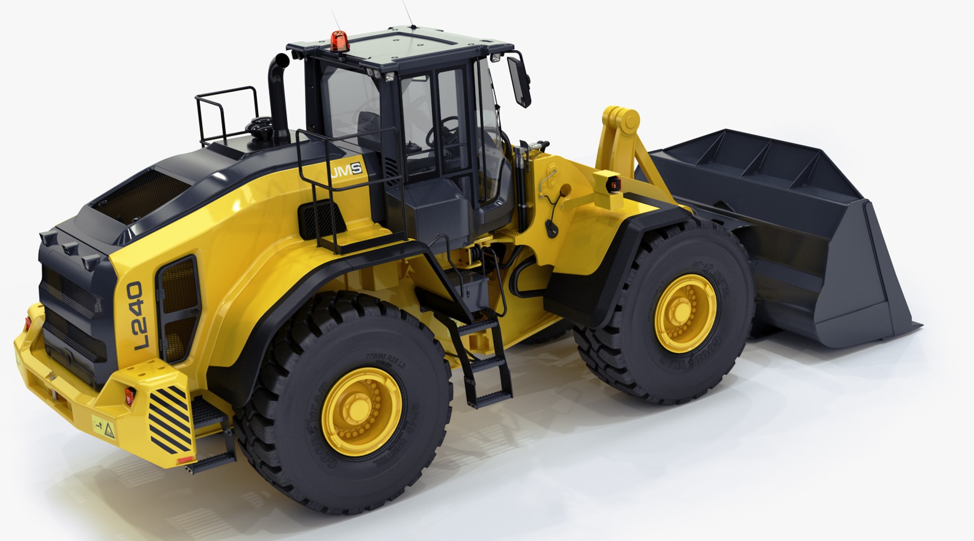 3d model wheel loader generic v1
