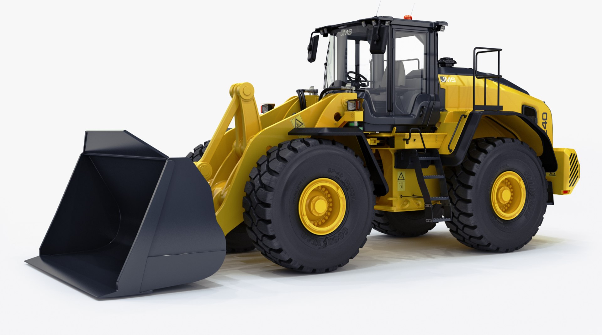 3d model wheel loader generic v1