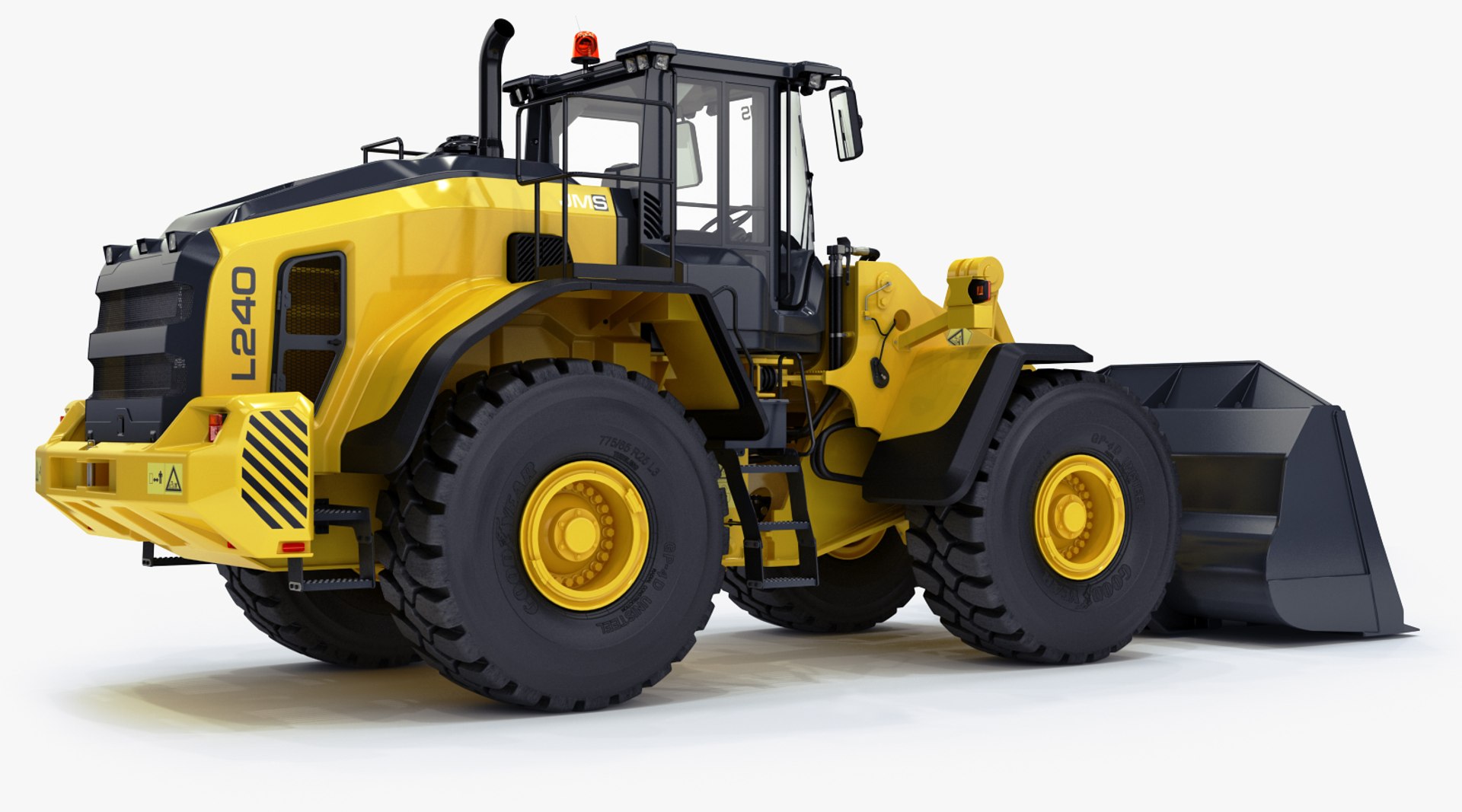 3d model wheel loader generic v1