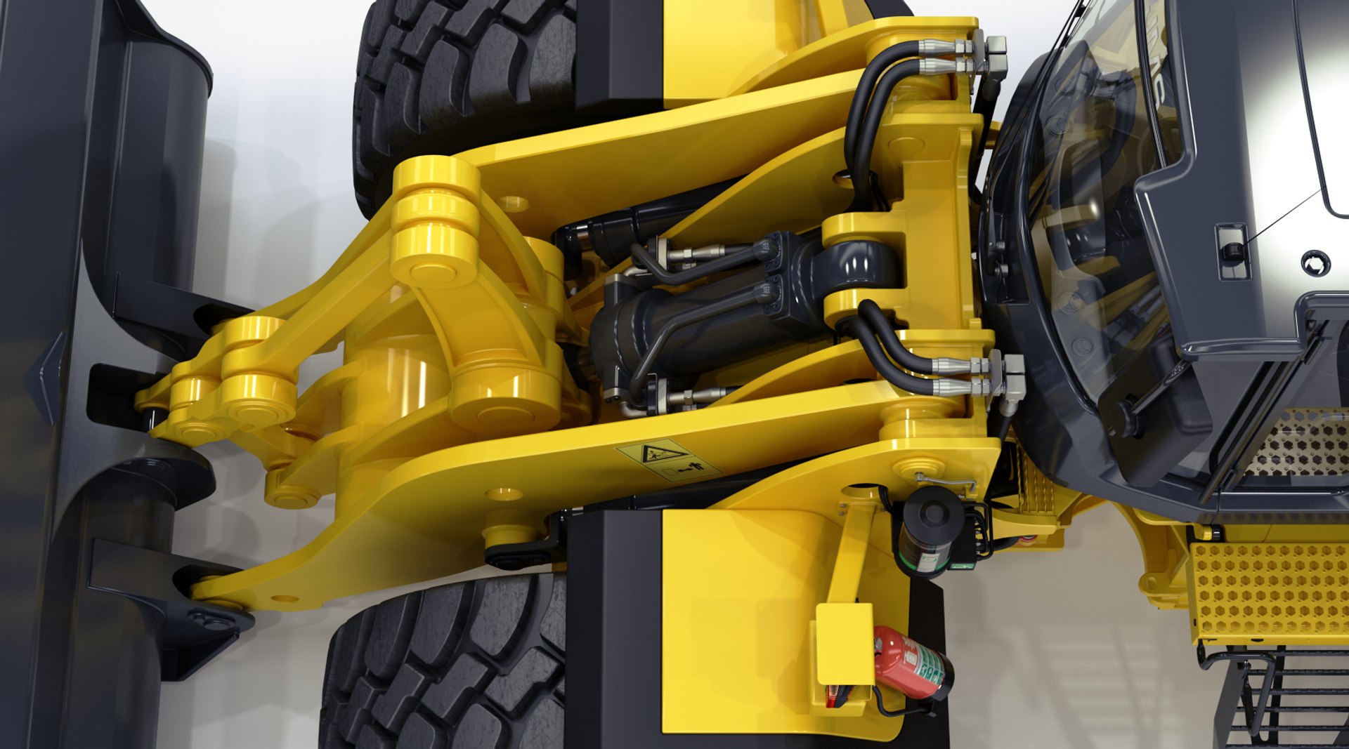 3d model wheel loader generic v1