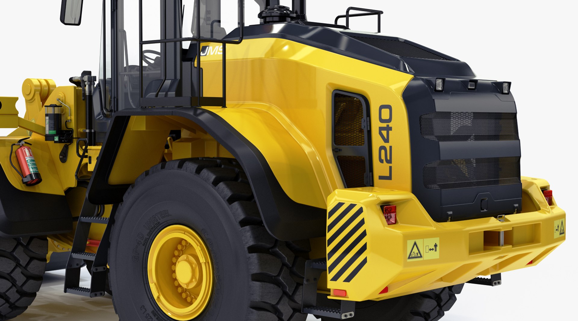 3d model wheel loader generic v1