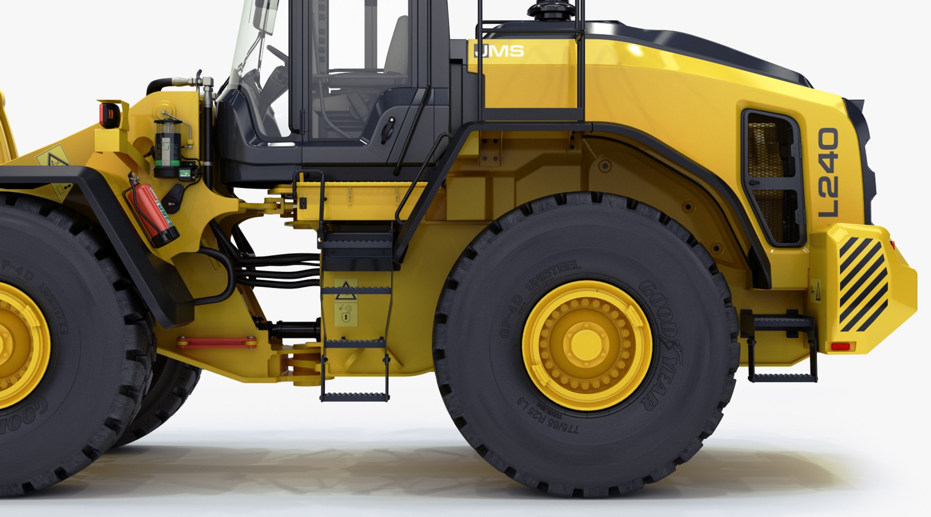 3d model wheel loader generic v1