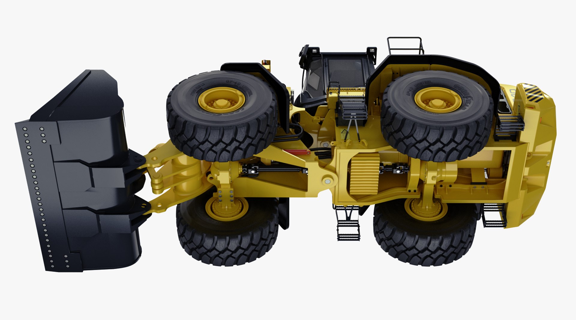 3d model wheel loader generic v1