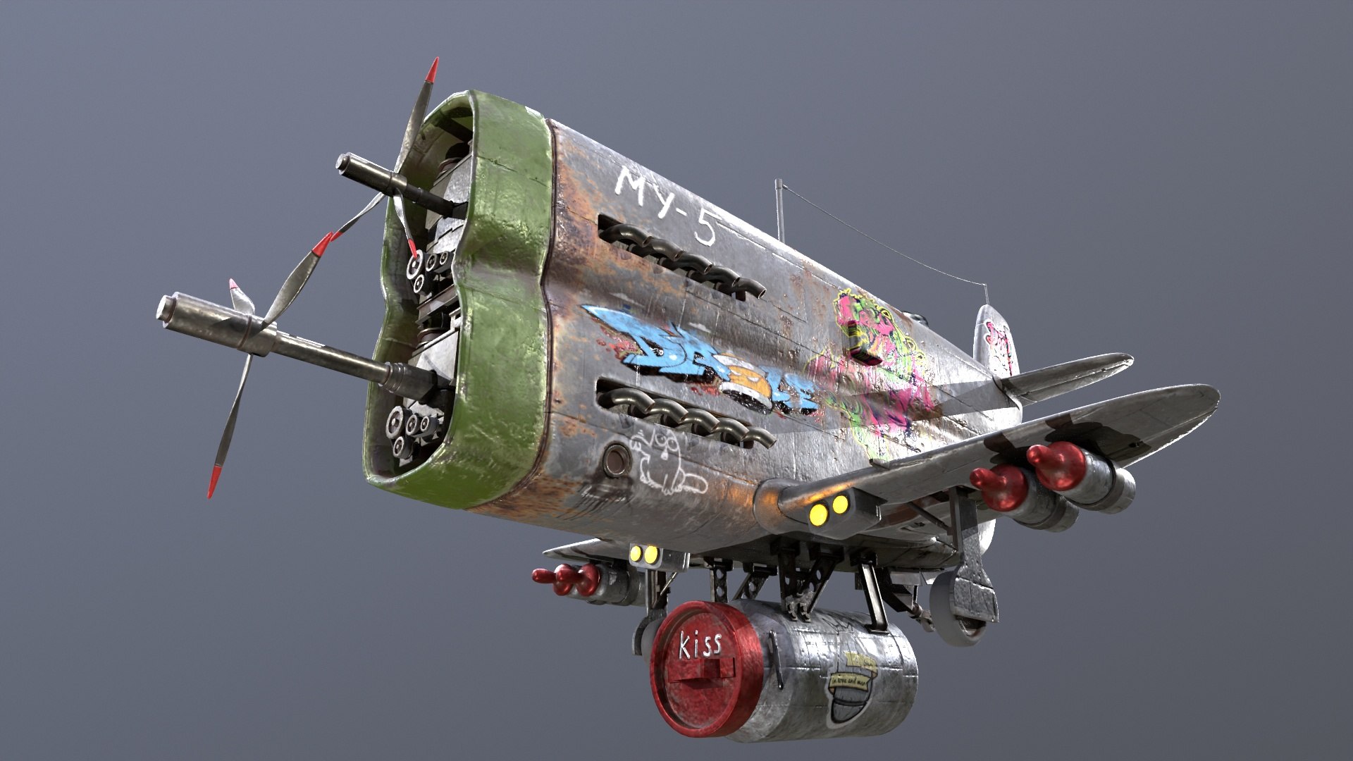 Set of stylized realistic airplanes 3D - TurboSquid 2111436
