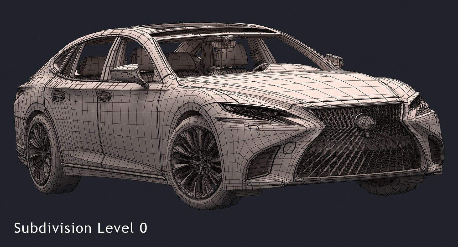 2018 Lexus Ls 500 3D Model - TurboSquid 1159433