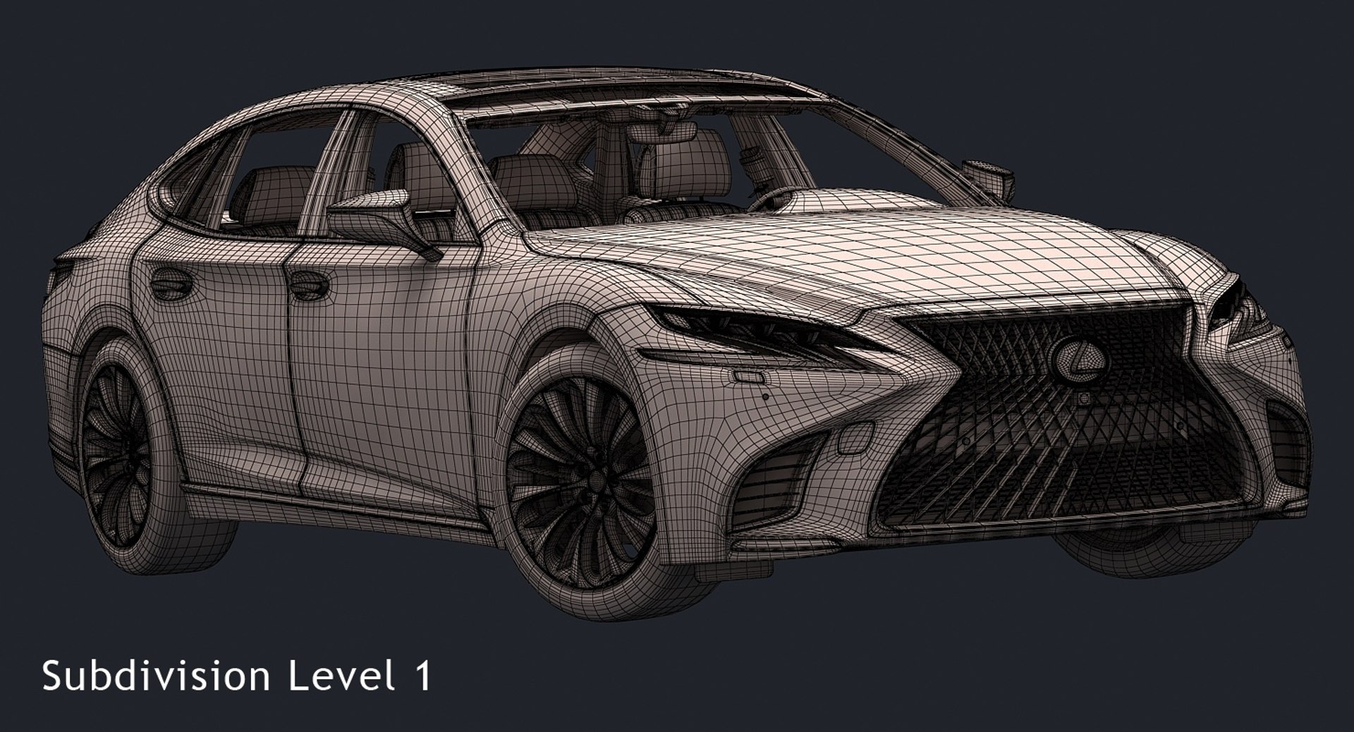 2018 Lexus Ls 500 3D Model - TurboSquid 1159433