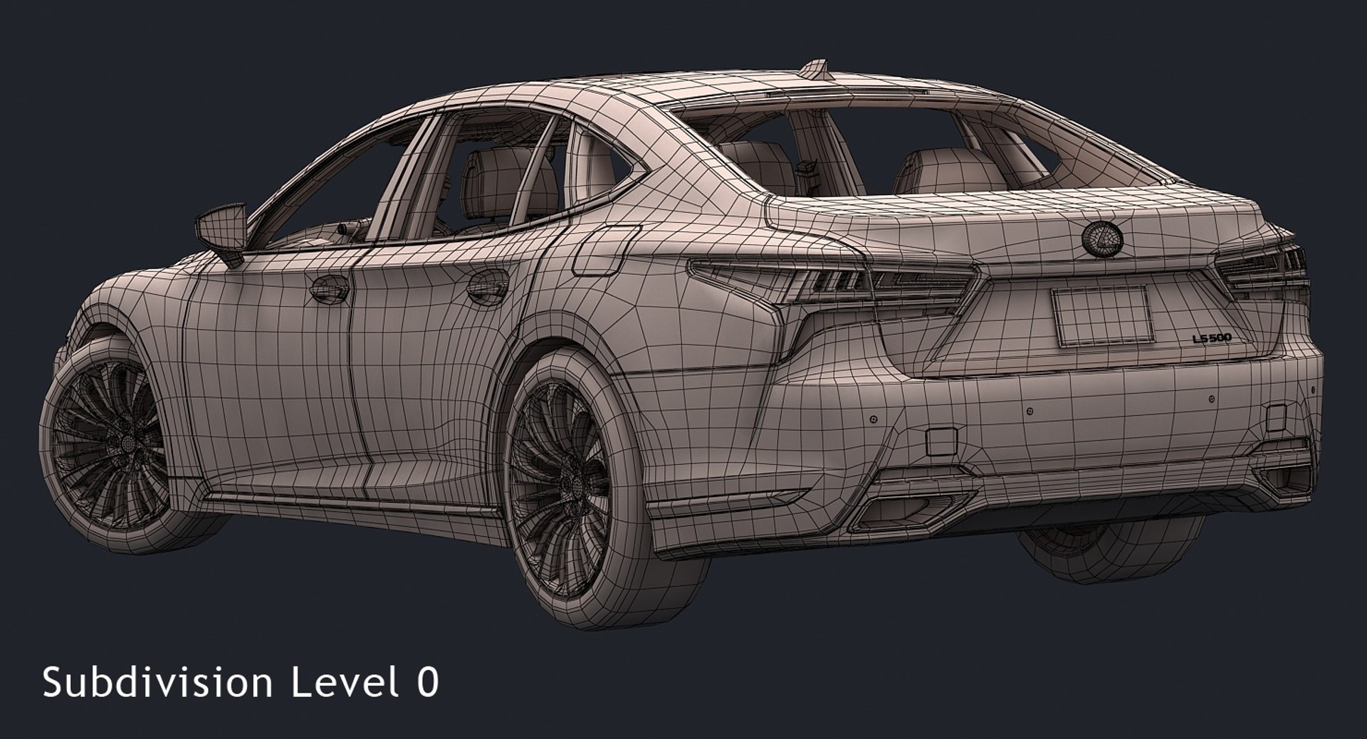 2018 Lexus Ls 500 3D Model - TurboSquid 1159433