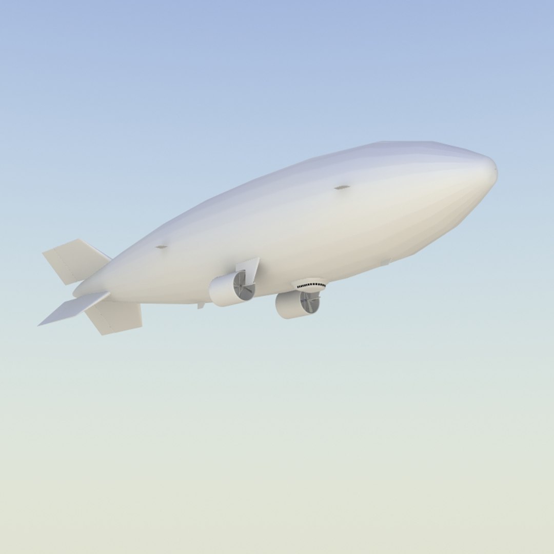 Airship Zeppelin Ship 3d Model