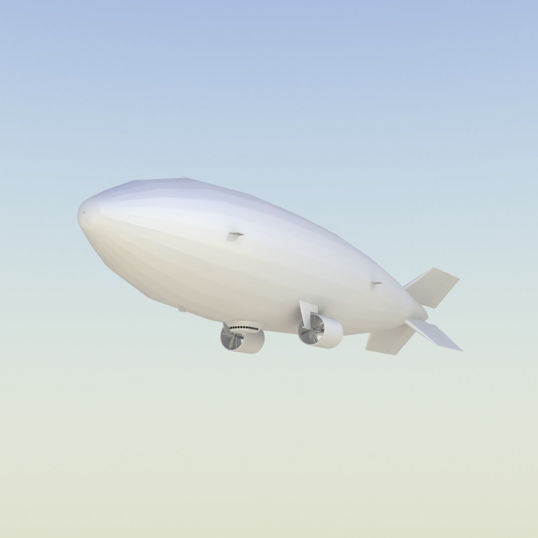 Airship Zeppelin Ship 3d Model