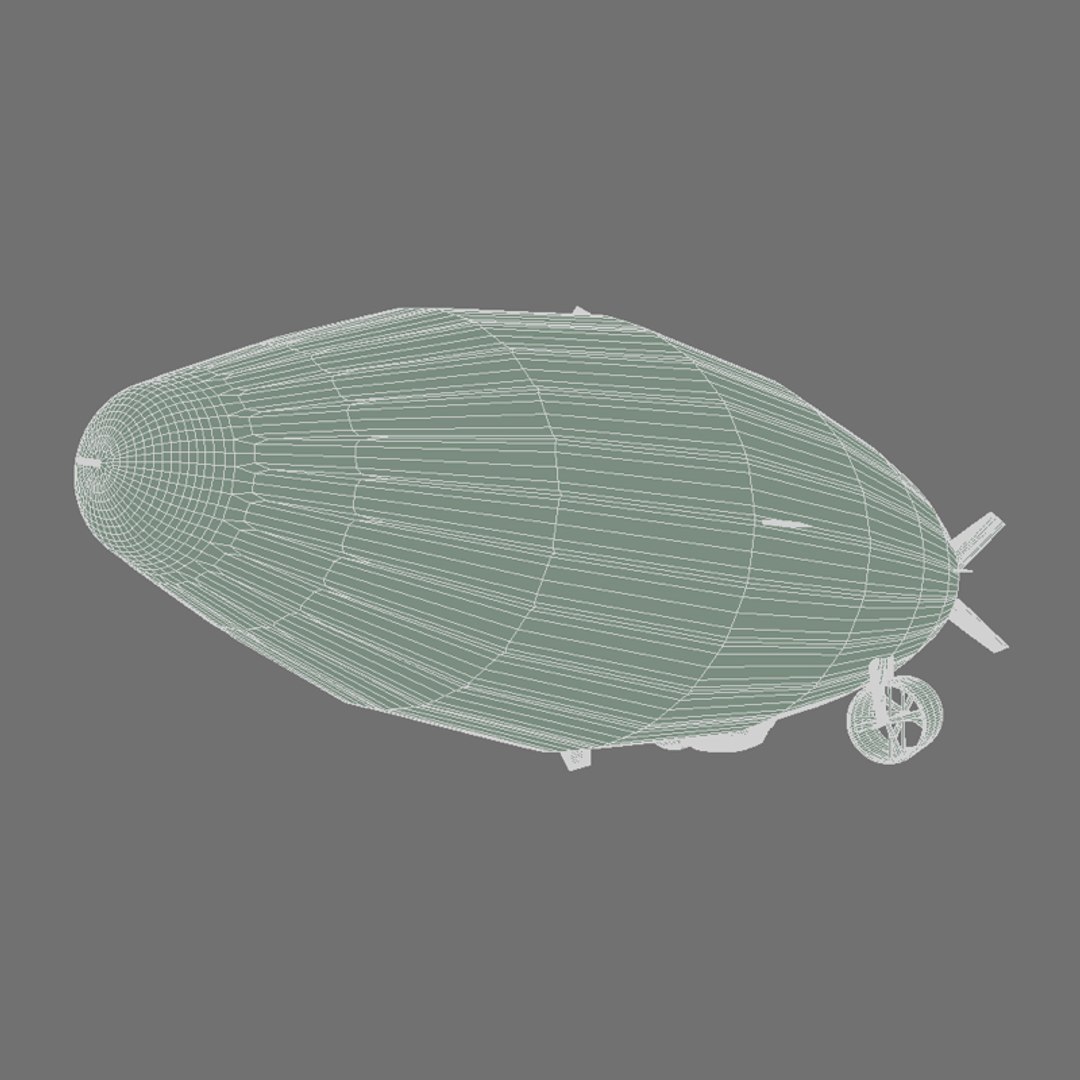 Airship Zeppelin Ship 3d Model