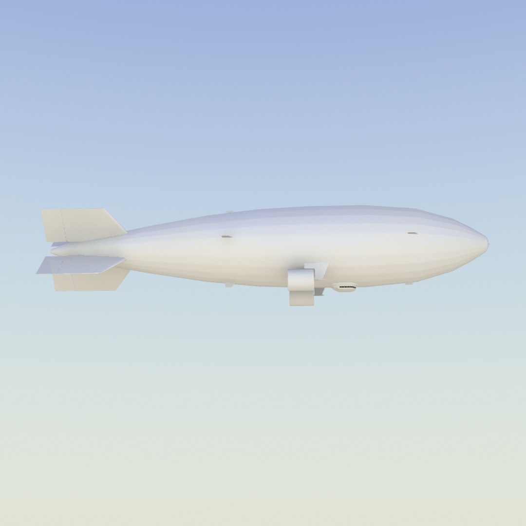 Airship Zeppelin Ship 3d Model