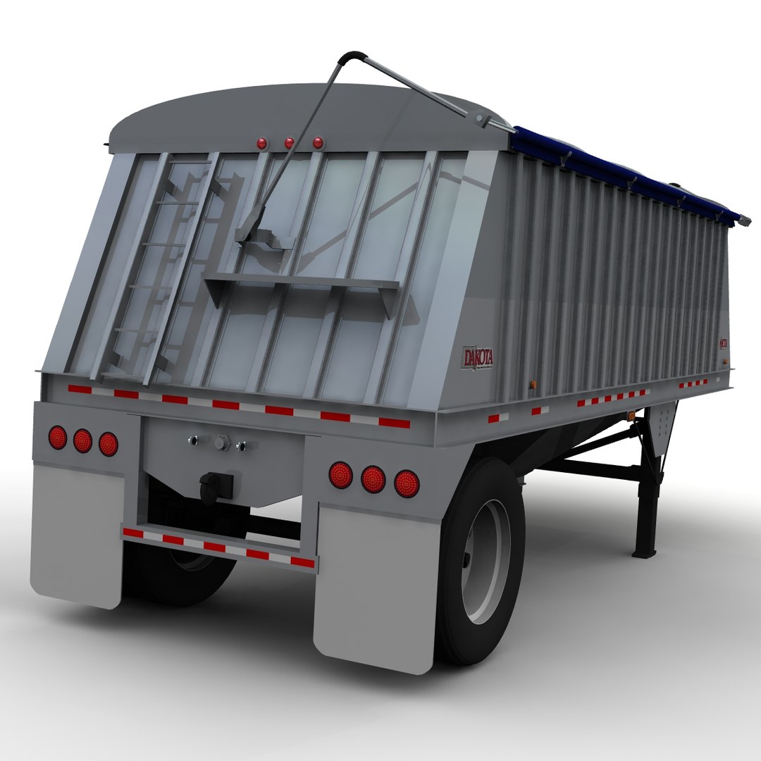 3d Dakota Grain Pup Trailer Model
